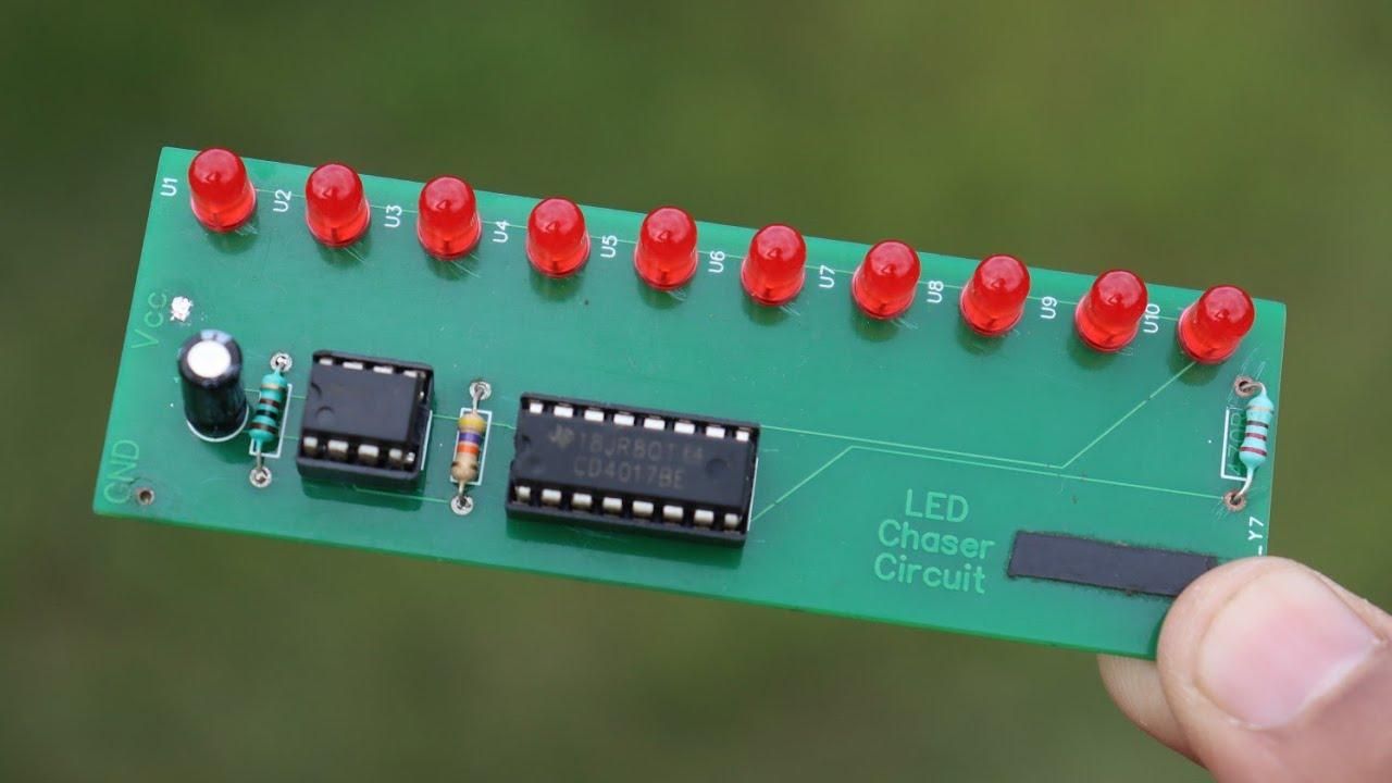 How to Make Led Chaser Using 4017 & 555 IC : 4 Steps - Instructables