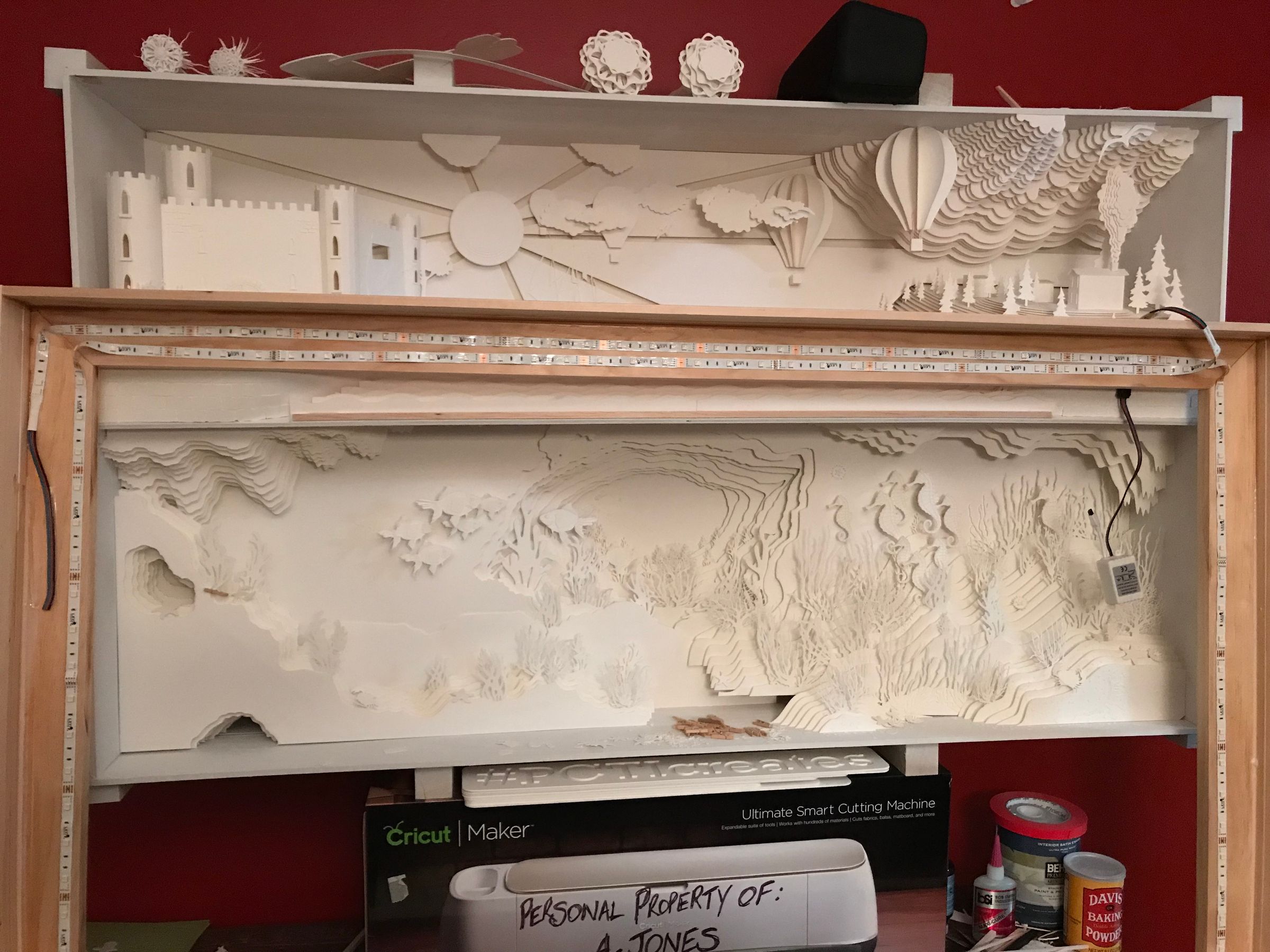 48 Inch Wide Layered Paper Art Shadow Box : 6 Steps (with Pictures ...