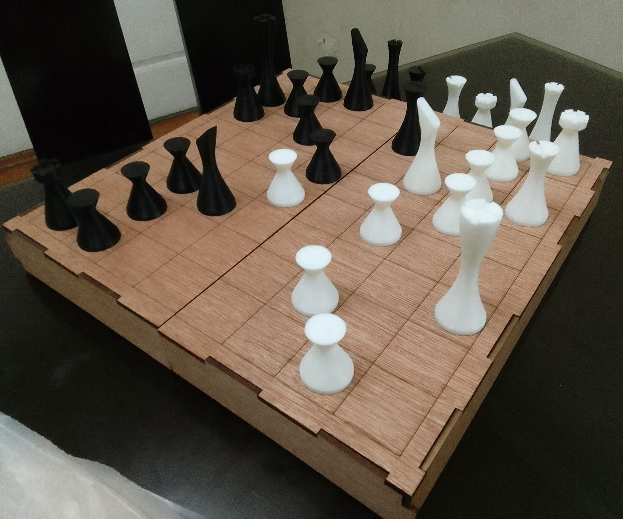 Chess Craft / Combine 2D Laser Cutting and 3D Printing : 11 Steps ...