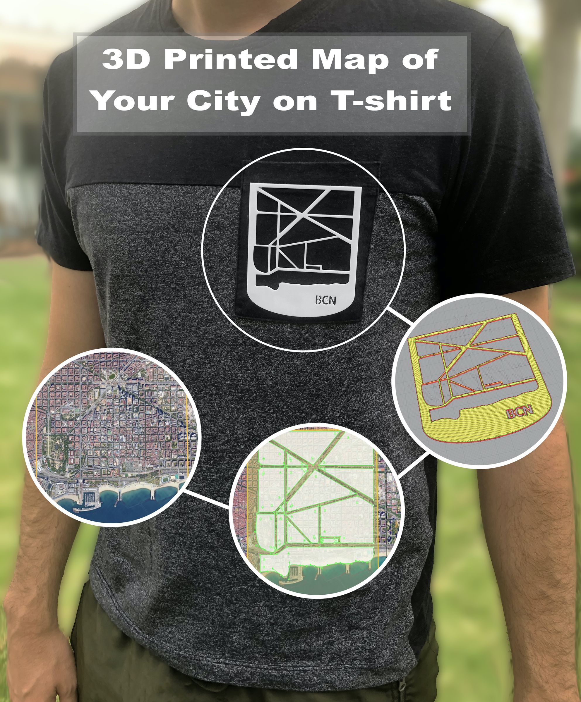 3D Printed Map of Your City on T-shirt : 7 Steps (with Pictures ...