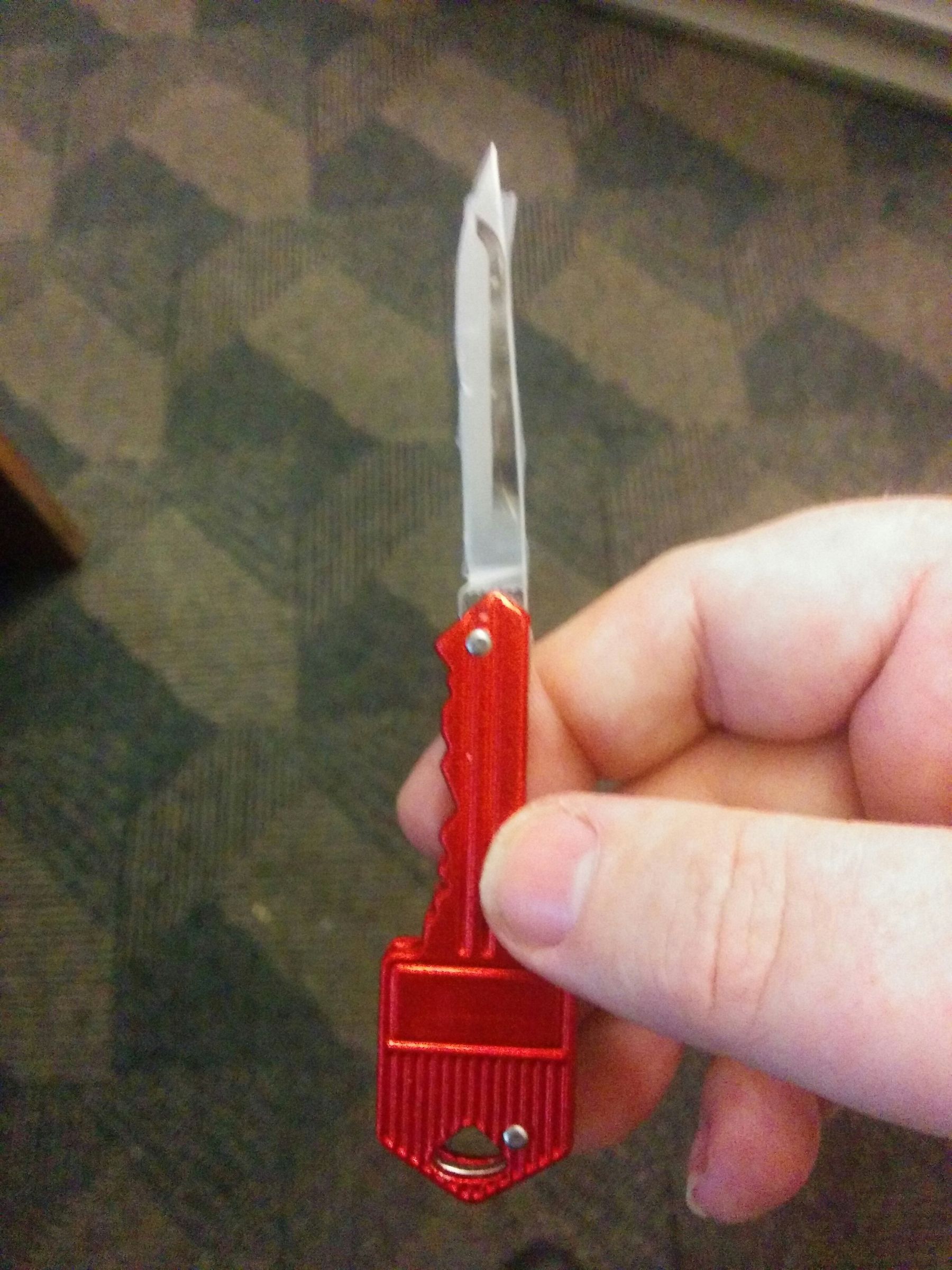 Keychain Folding Lockpick (now Updated With Tension Wrench) : 5 Steps ...