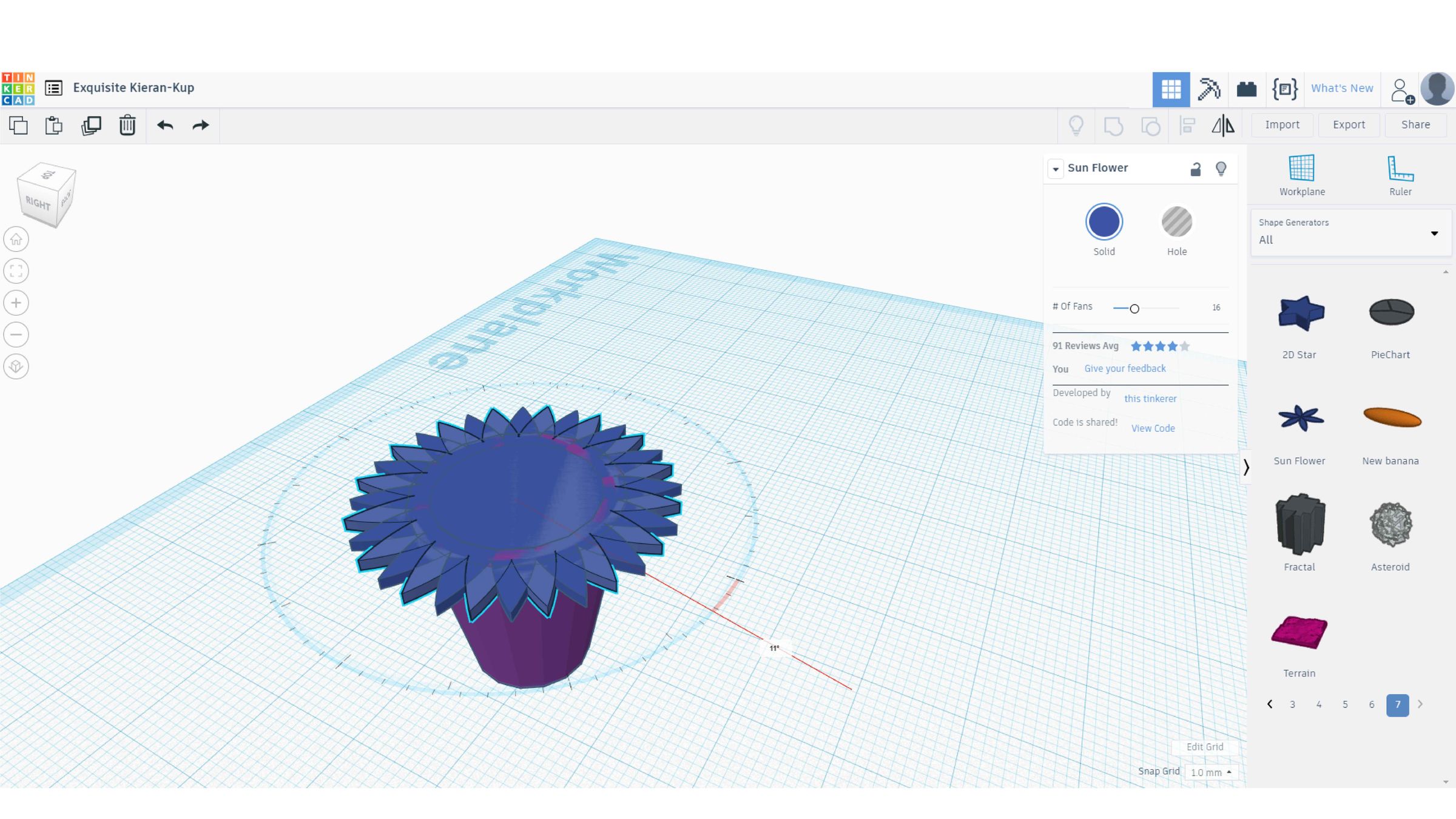 3d Printable Tinkercad Sunflower Planter : 3 Steps - Instructables