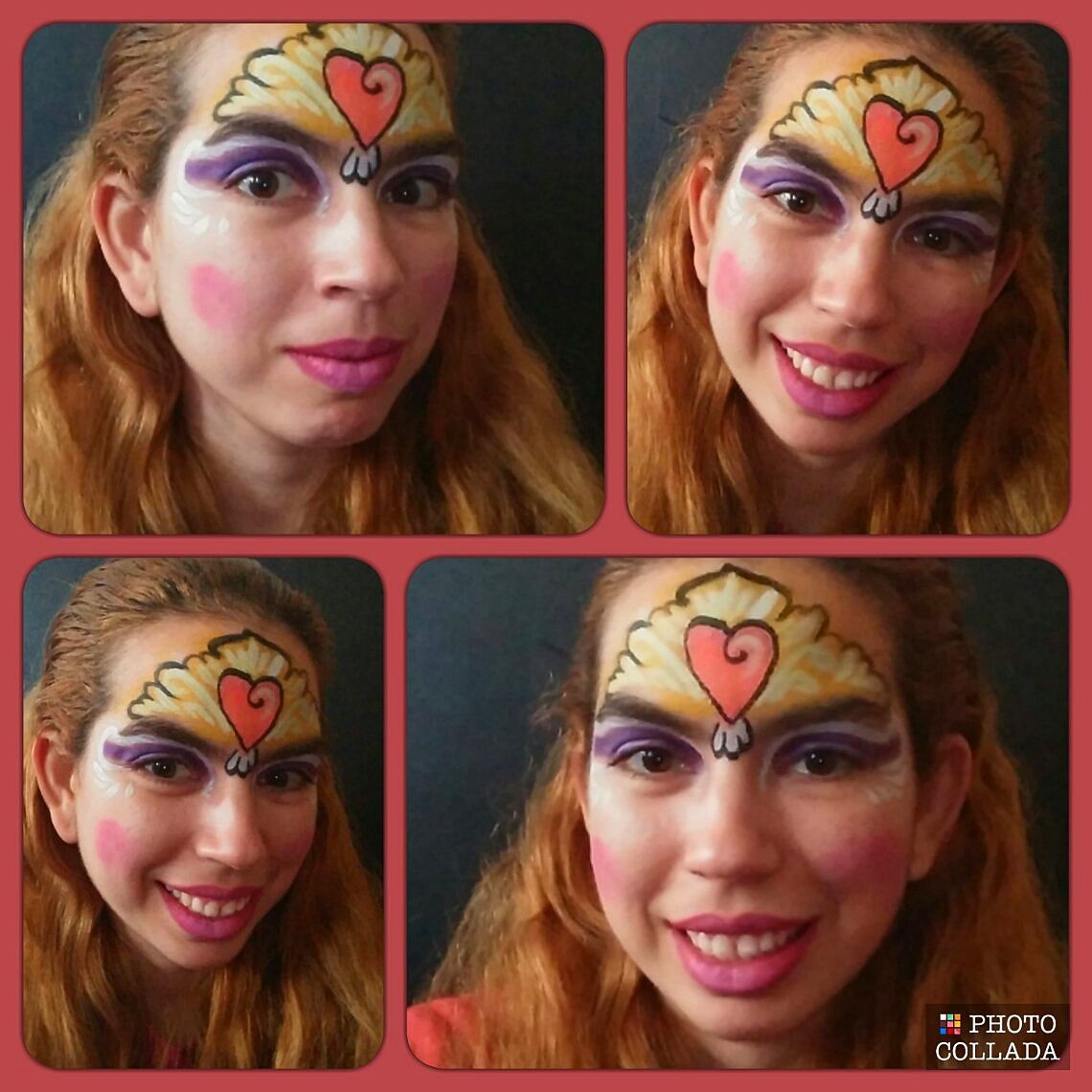 Princess Peach Face Paint