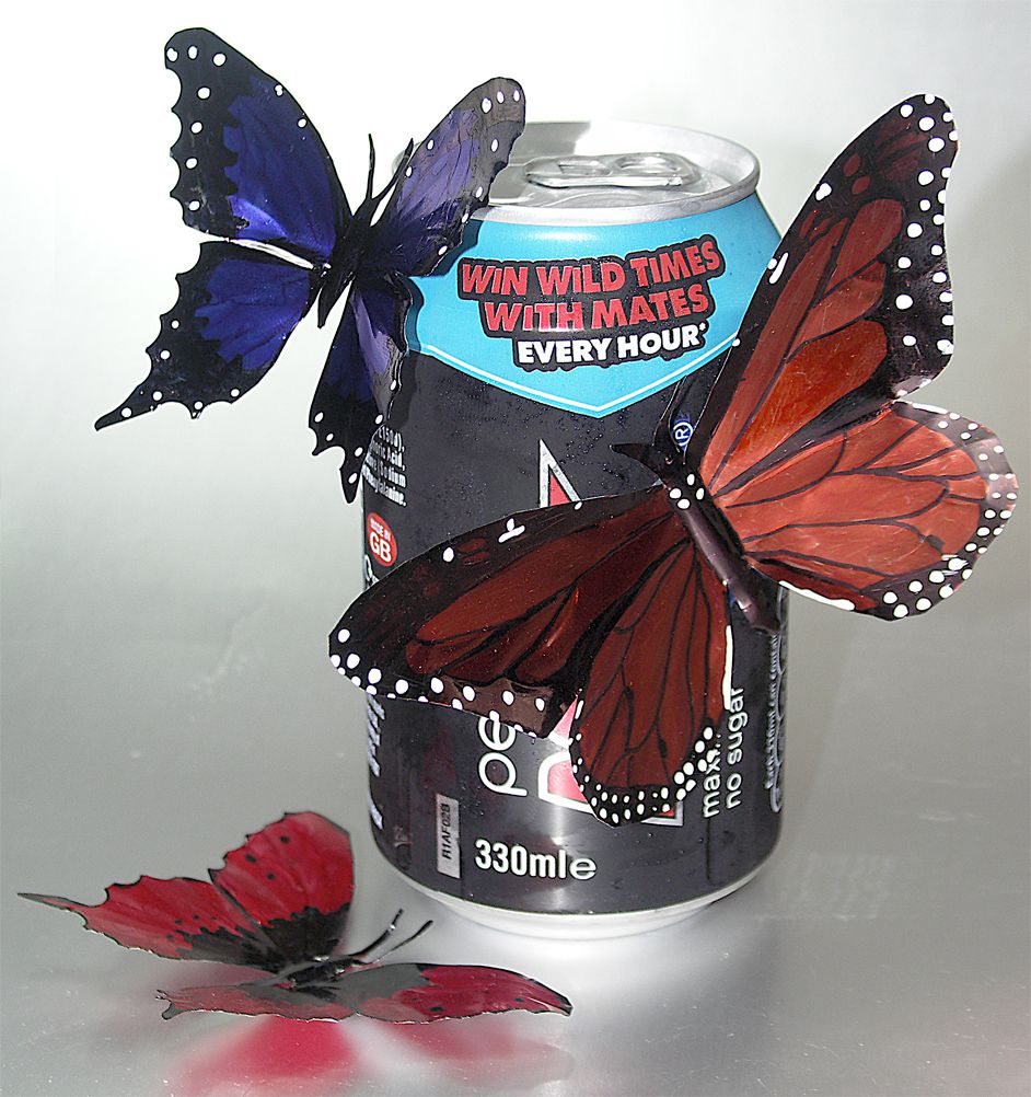 Drink Can Butterflies : 6 Steps (with Pictures) - Instructables