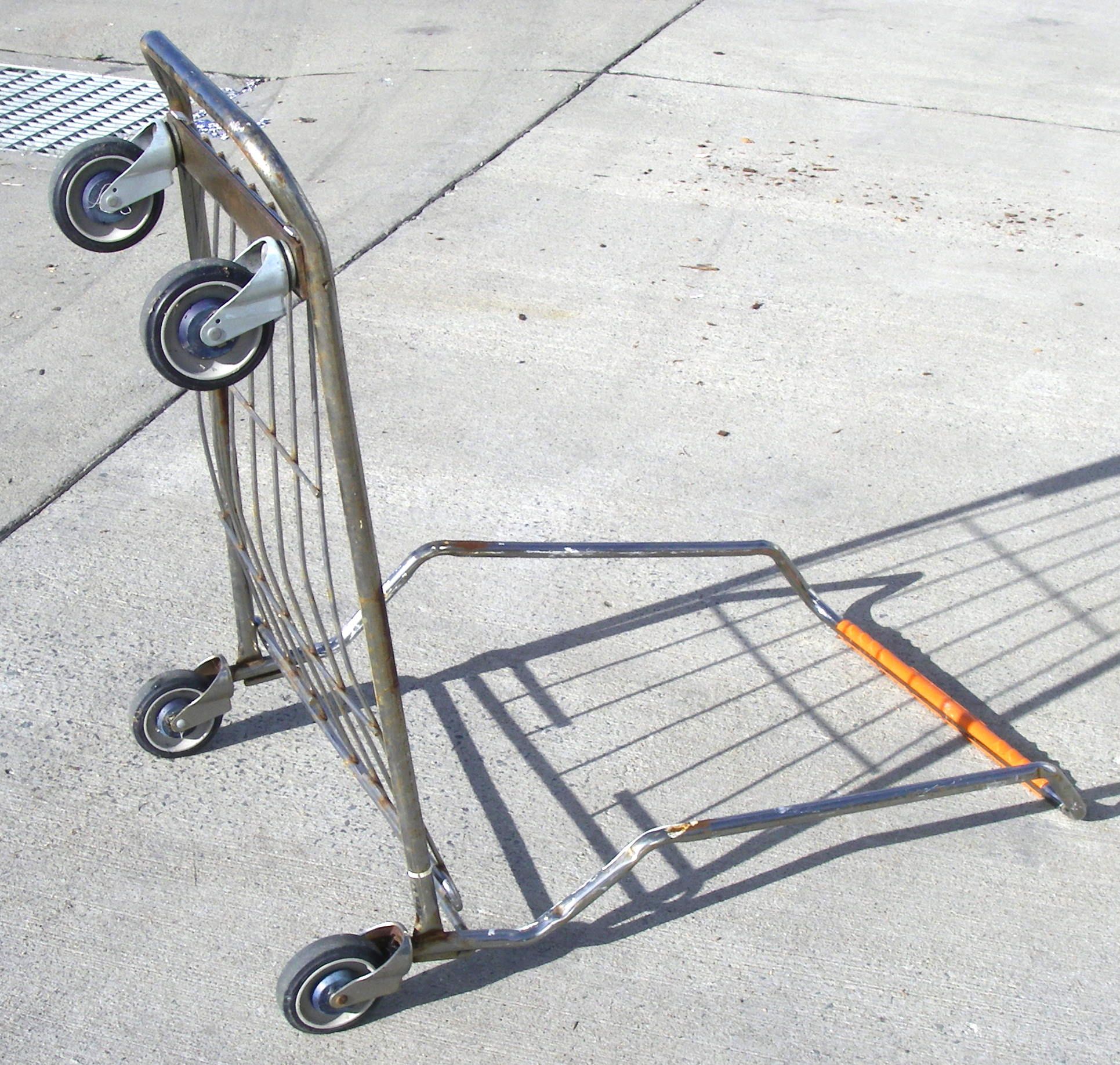 Make a Hand Truck From a Shopping Cart in Minutes : 9 Steps (with ...