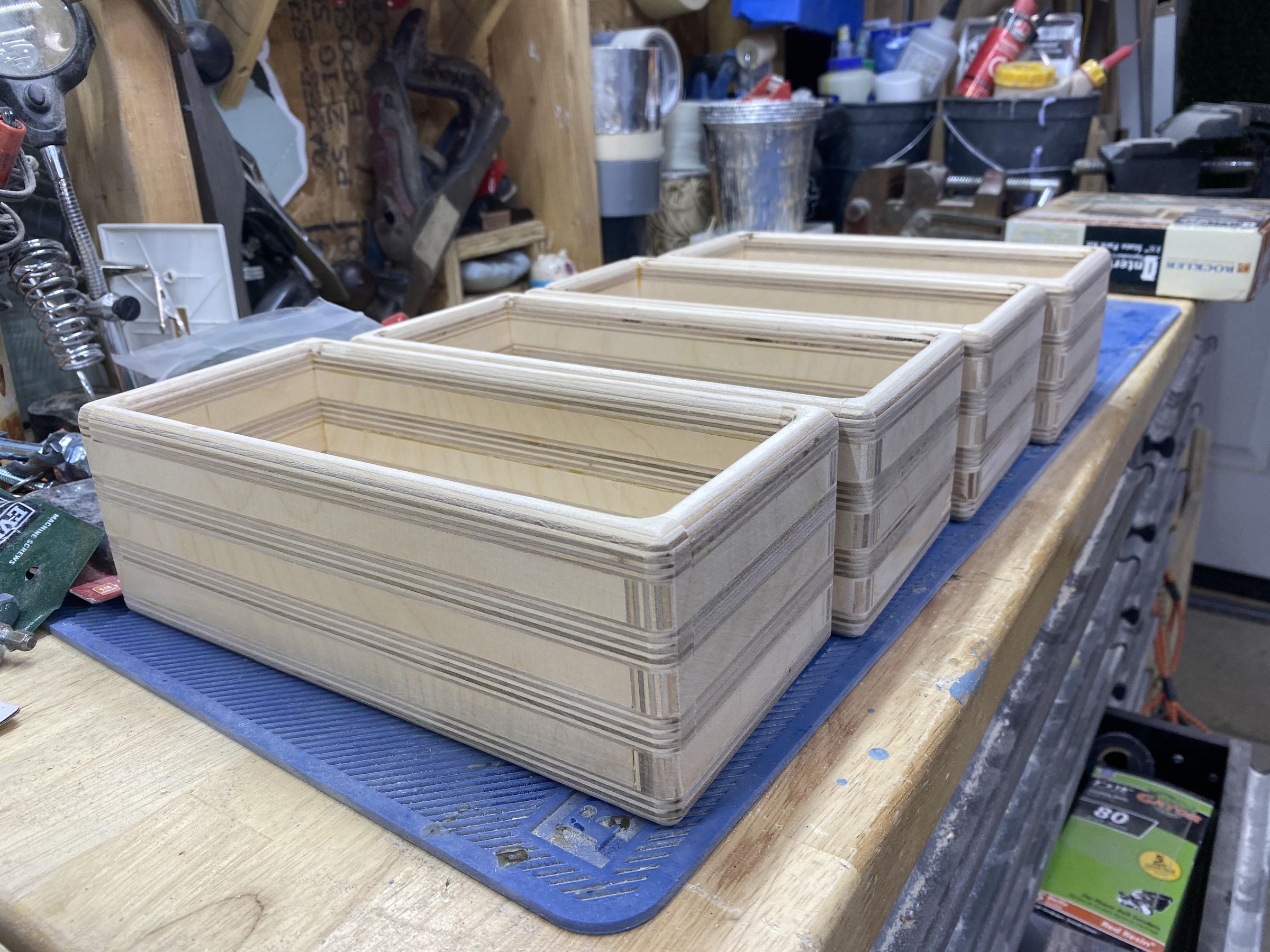 Patterned Plywood Boxes With No Jig Box Joints : 8 Steps (with Pictures ...