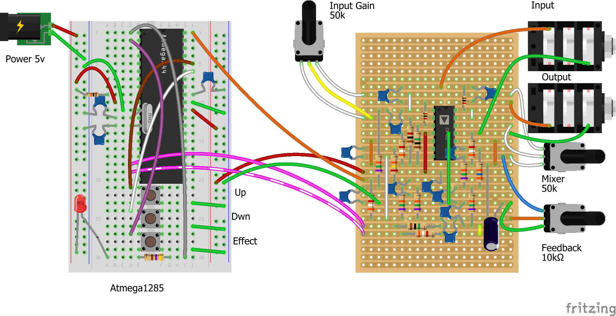 ATMega1284 Quad Opamp Effects Box : 4 Steps (with Pictures) - Instructables