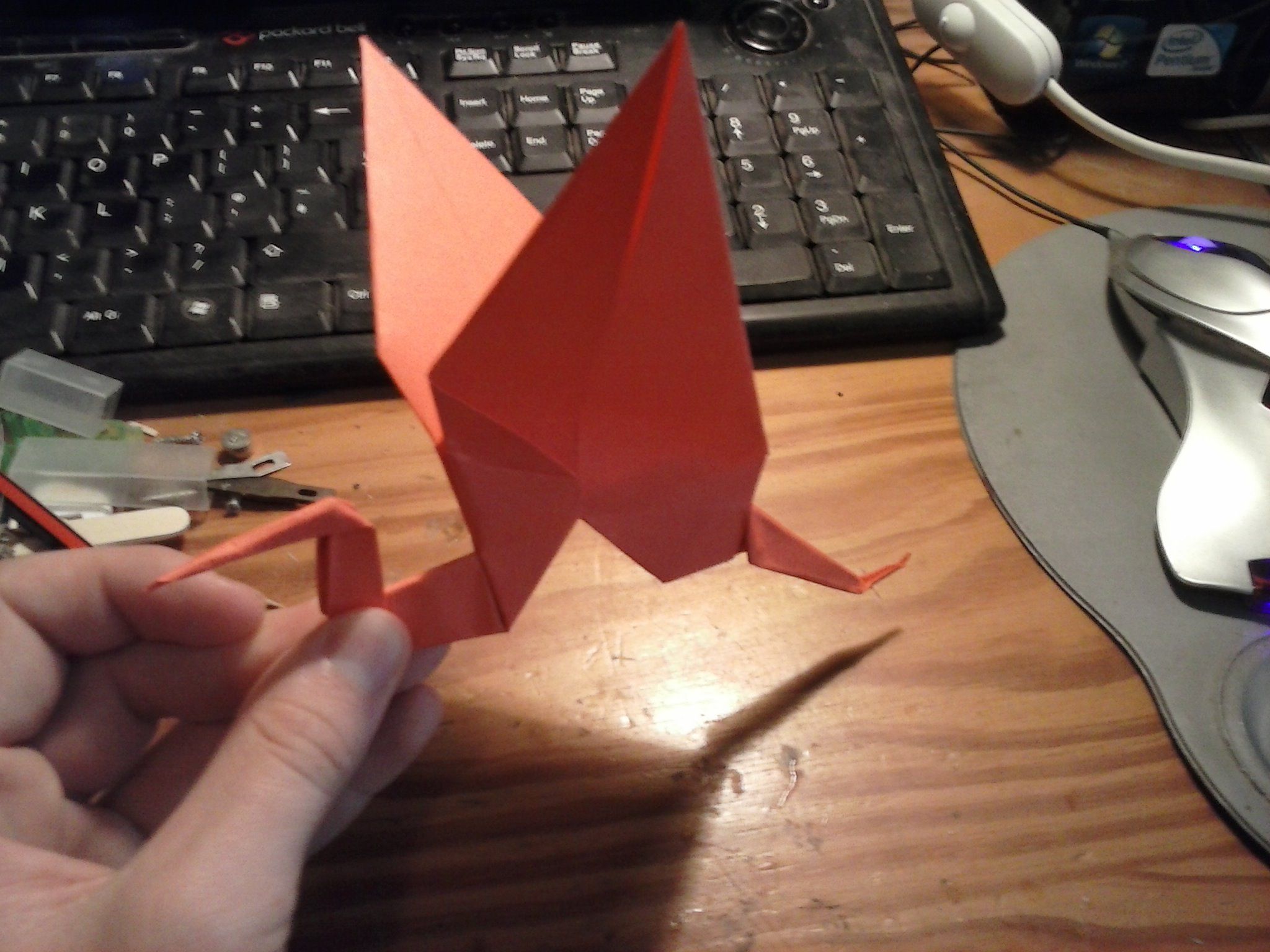 Origami Heron With Flapping Wings : 5 Steps - Instructables