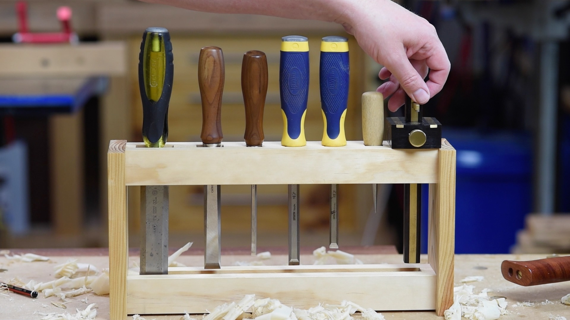 Woodworking Projects for Beginners: Make a DIY Chisel Rack : 8 Steps ...