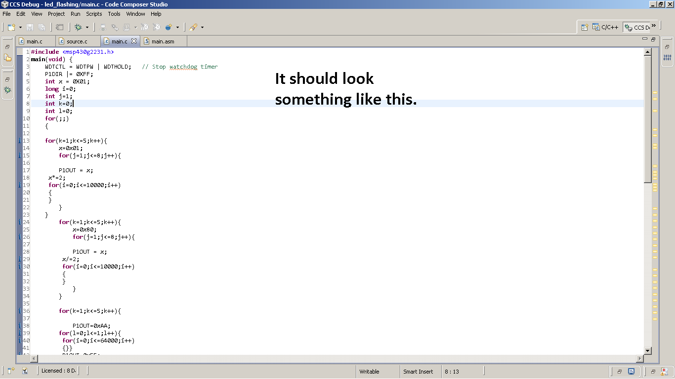 LED Patterns Using Msp430 Launchpad : 5 Steps - Instructables