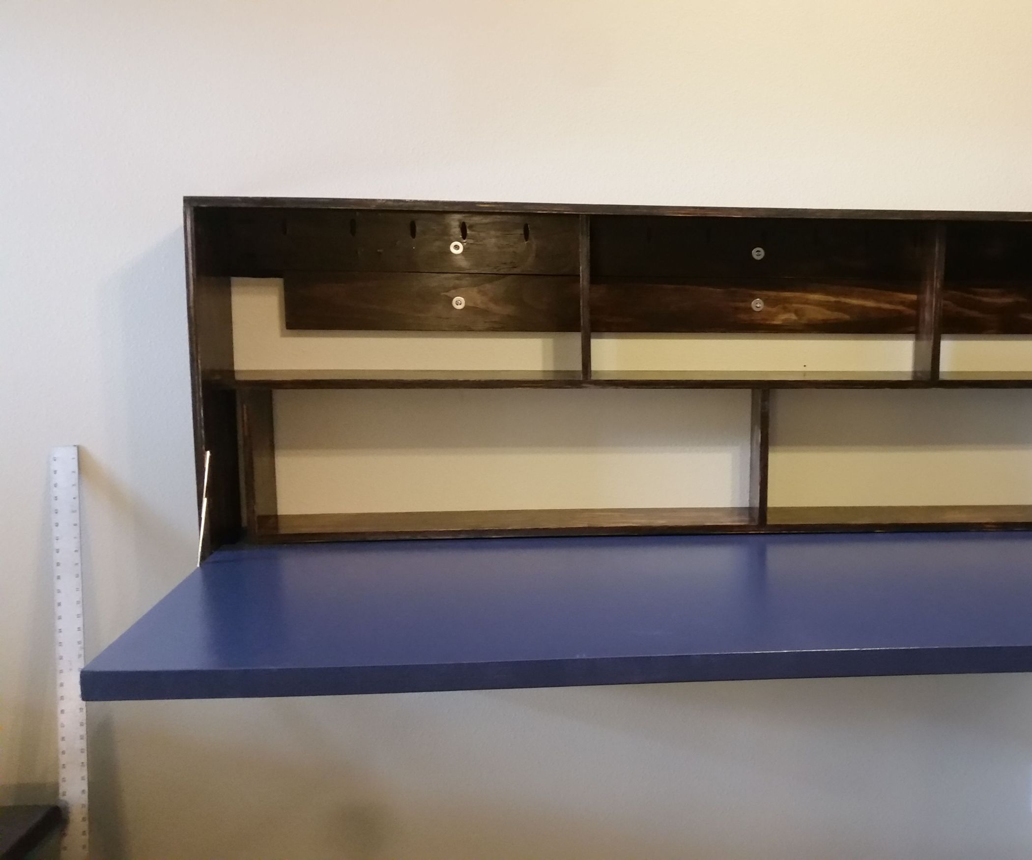 Drop-down Crafts Table W/ Storage (No Hinges and No Leg Supports Needed ...