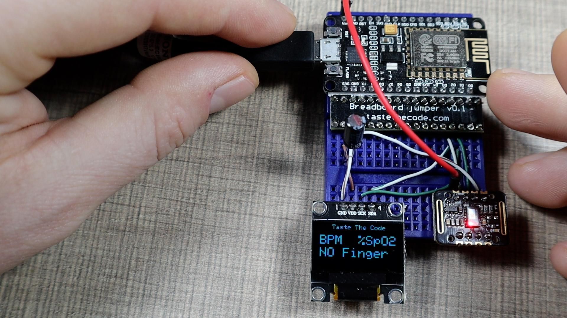 Pulse Oximeter With MAX30105, NodeMCU and an SSD1306 OLED Screen : 5 Steps (with Pictures ...
