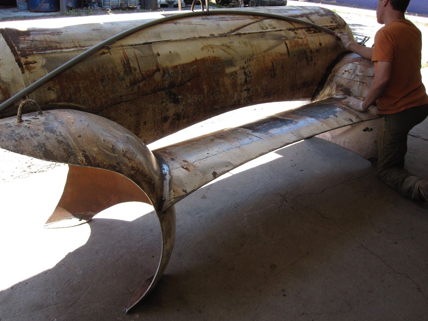 Propane Tank Bench : 13 Steps (with Pictures) - Instructables