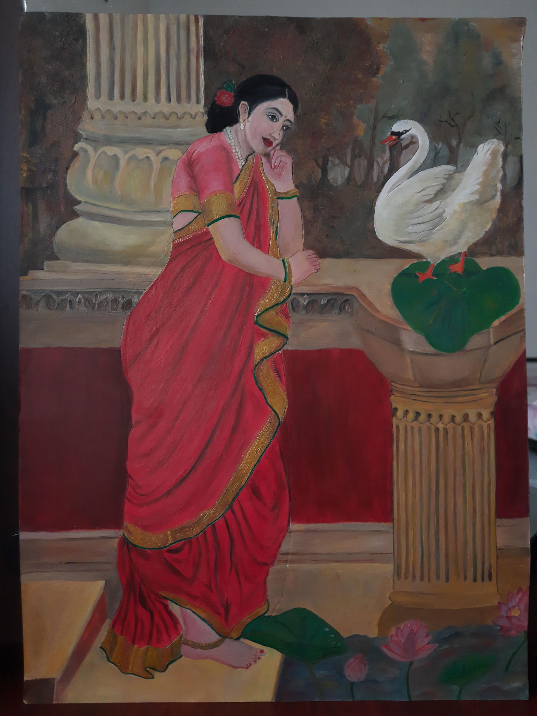 Oil Painting of Princess Damayanti : 7 Steps - Instructables