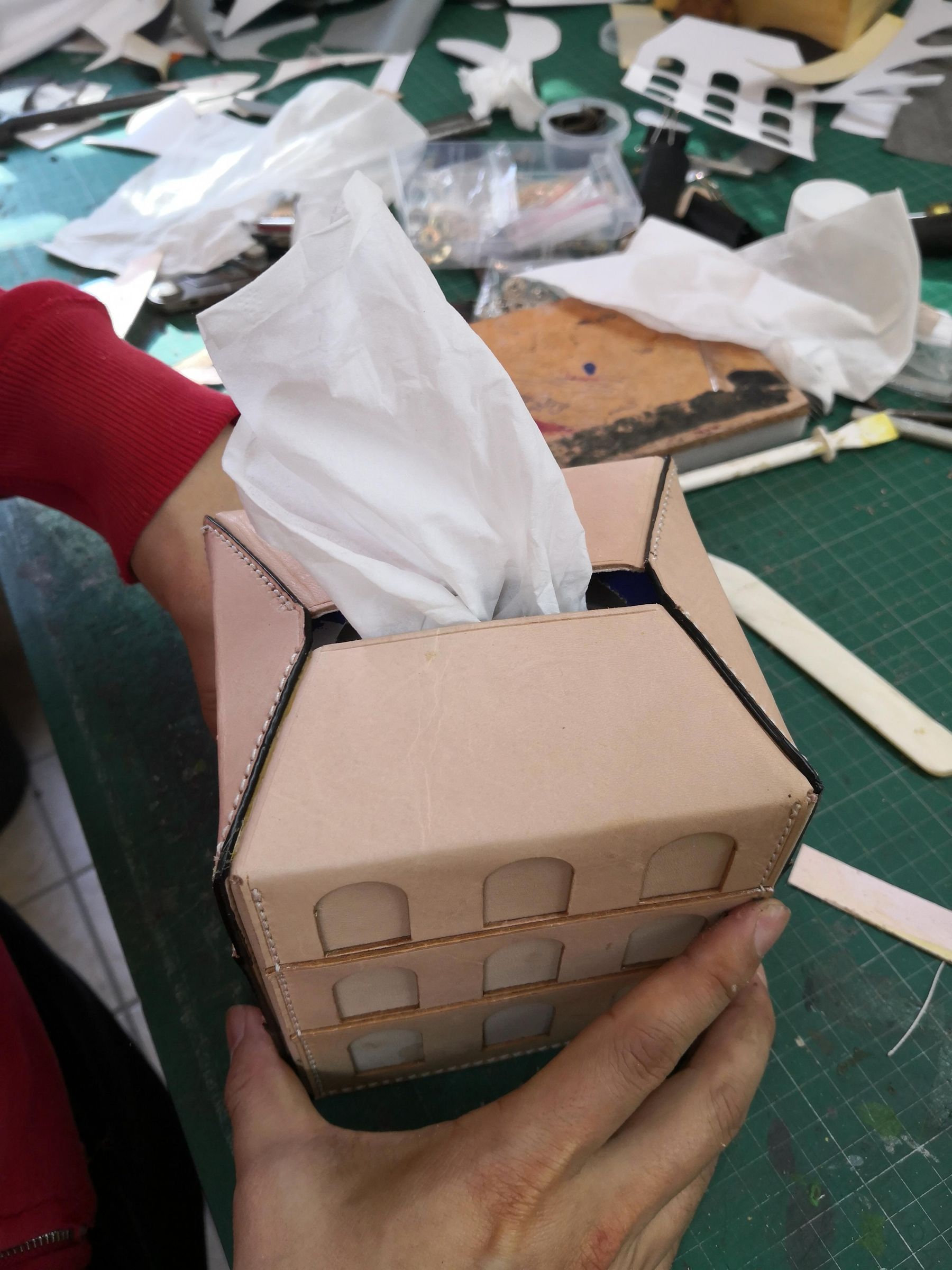 Architectural Leather Tissue Box : 12 Steps (with Pictures) - Instructables