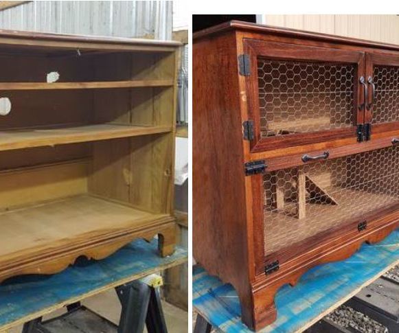 Upcycled Rabbit Hutch From Dresser : 8 Steps (with Pictures ...