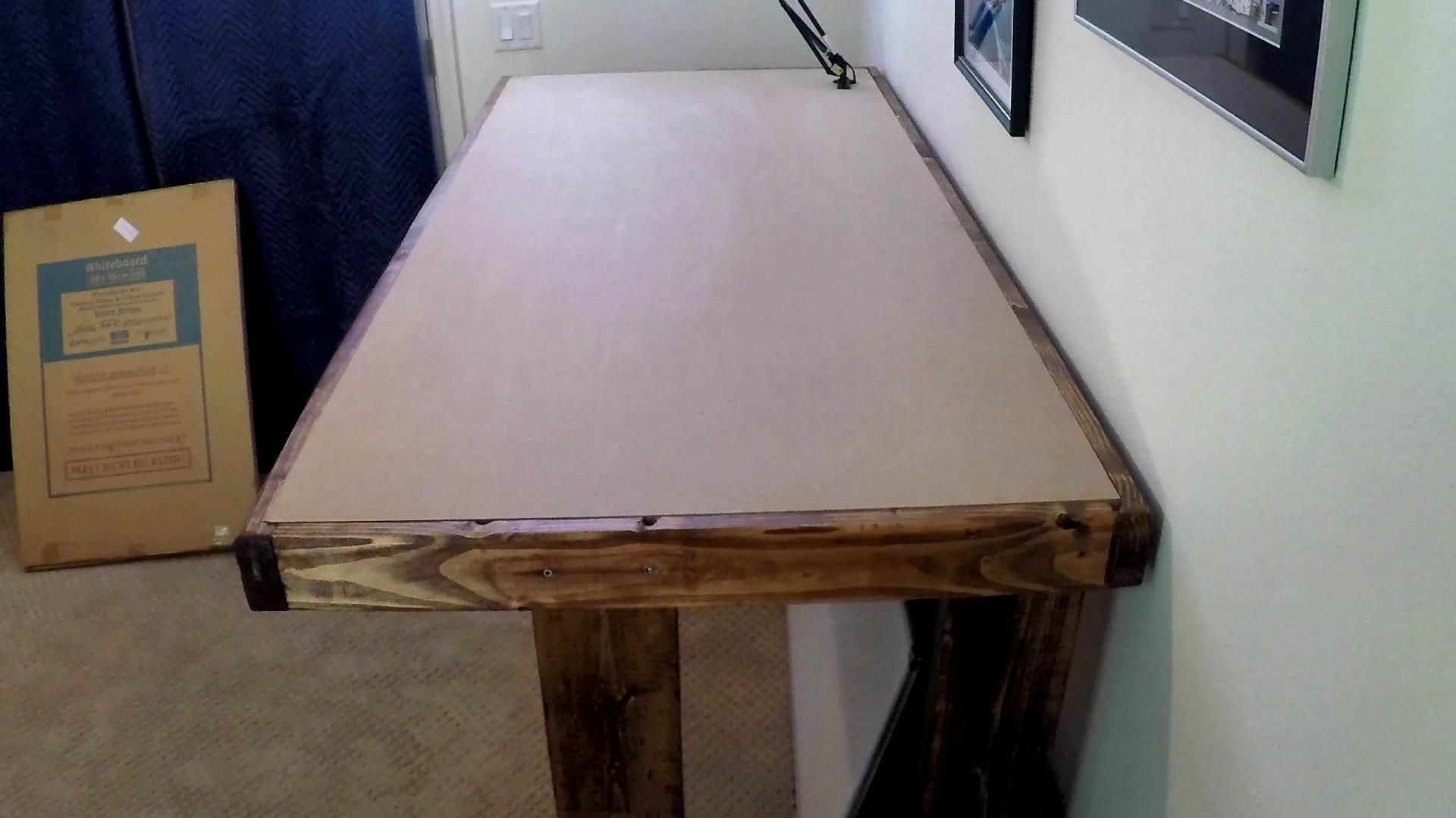 Massive Standing Desk With 2x4s and MDF Surface : 14 Steps (with ...