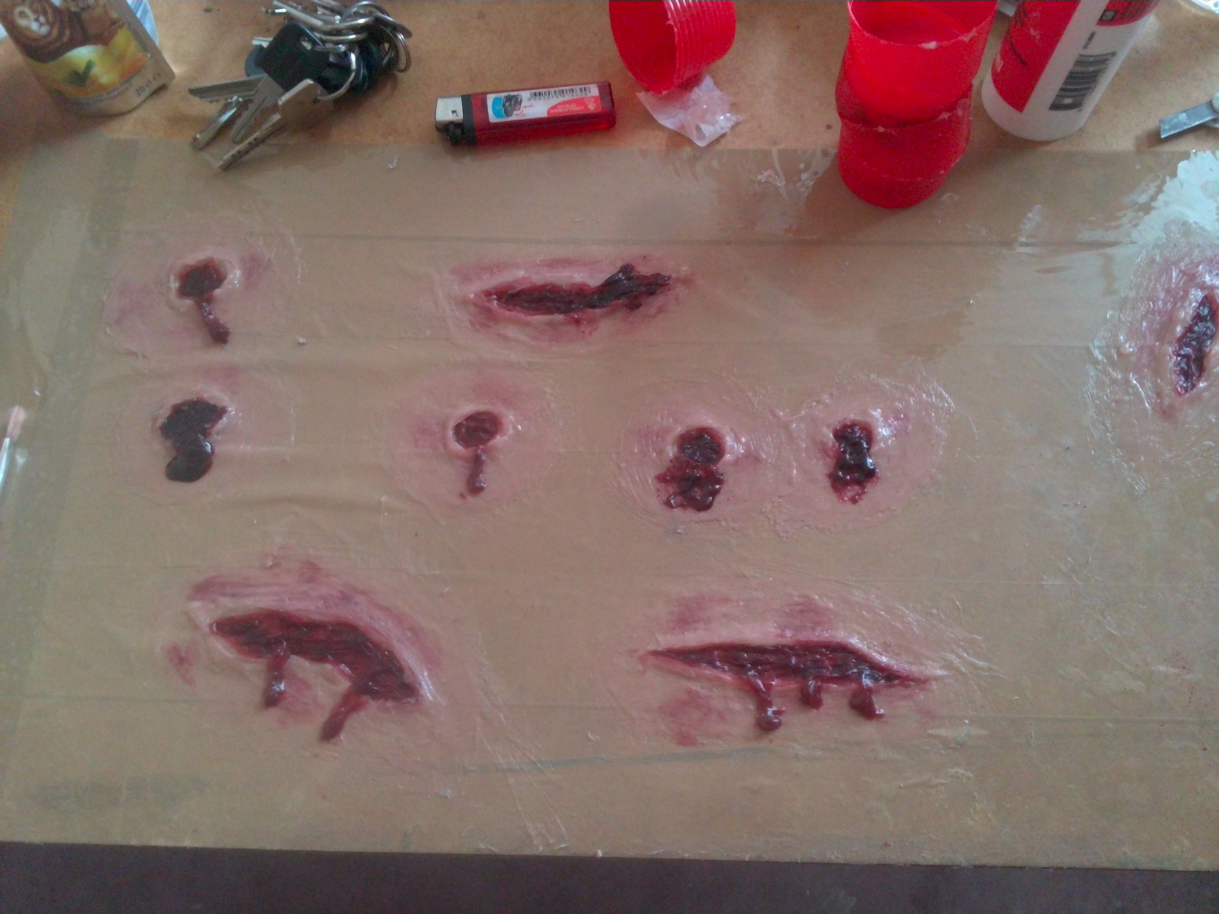 Inexpensive Reusable FX Wounds With Silicone and Make-up : 9 Steps ...