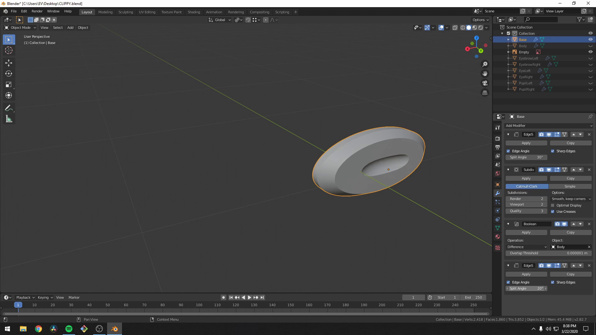 Clippy 3D Modelling : 13 Steps (with Pictures) - Instructables