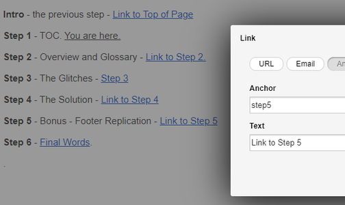Bookmarks and Anchors With the Instructables Editor : 6 Steps ...