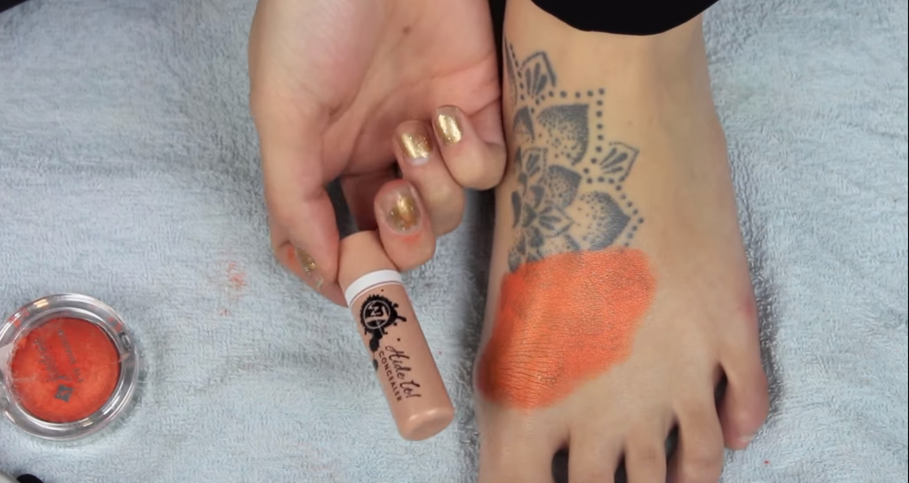 How to Cover Up a Tattoo With Drugstore Makeup : 7 Steps (with Pictures ...