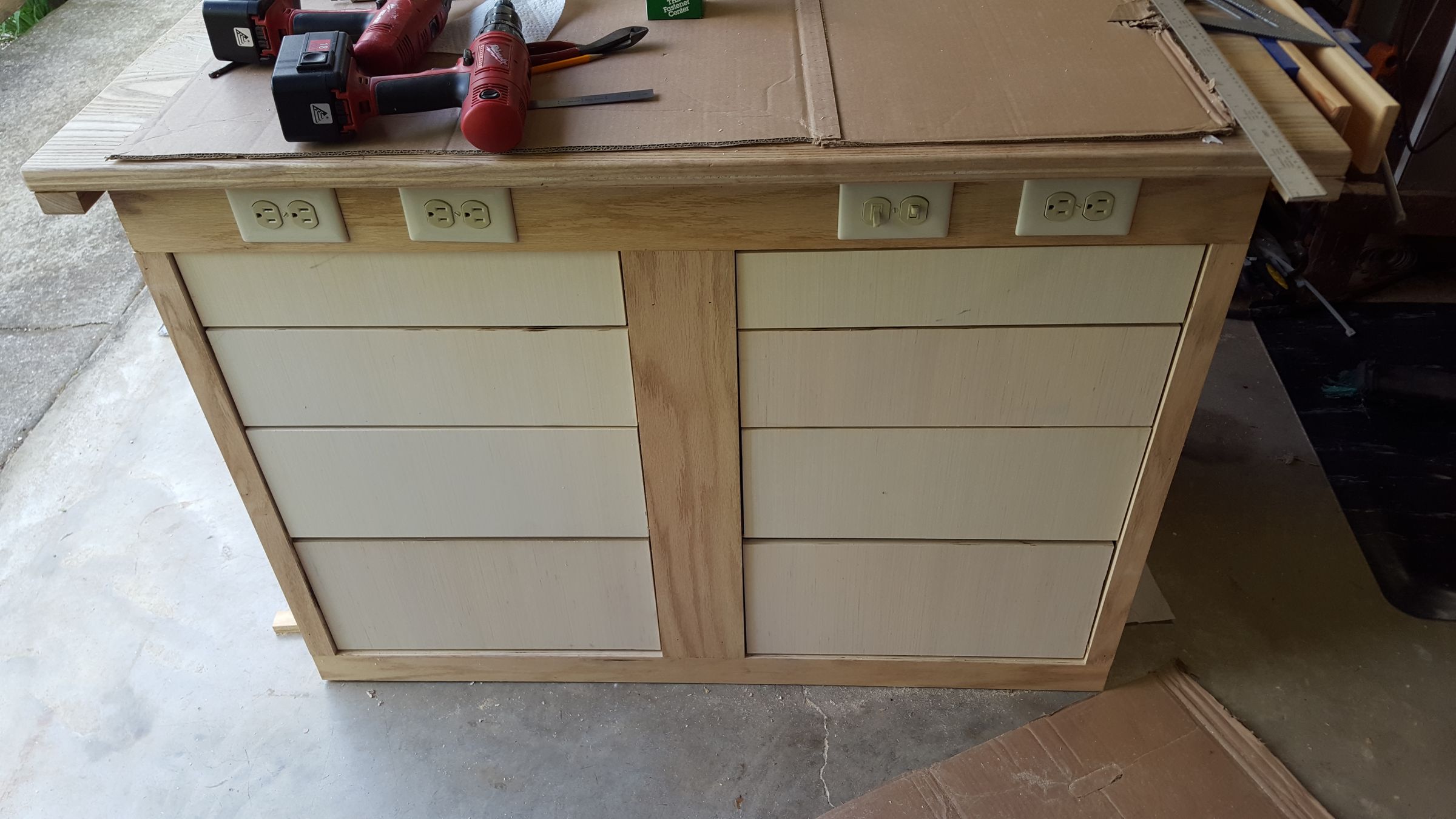 Workbench With Drawers, Power, and Wood Vise : 15 Steps (with Pictures ...