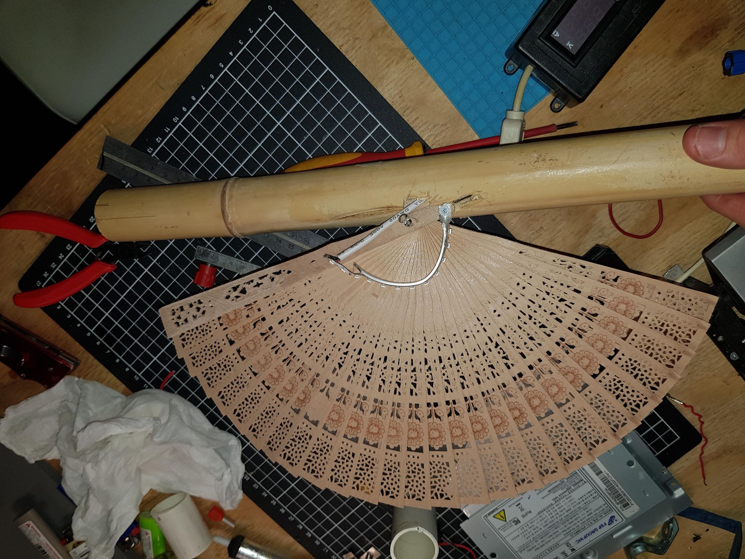 Bamboo Fan Night Light : 4 Steps (with Pictures) - Instructables