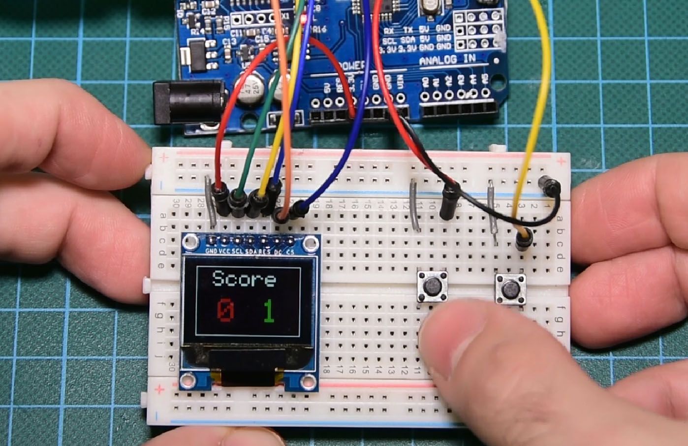 Arduino Pong Game - OLED Display : 5 Steps (with Pictures) - Instructables