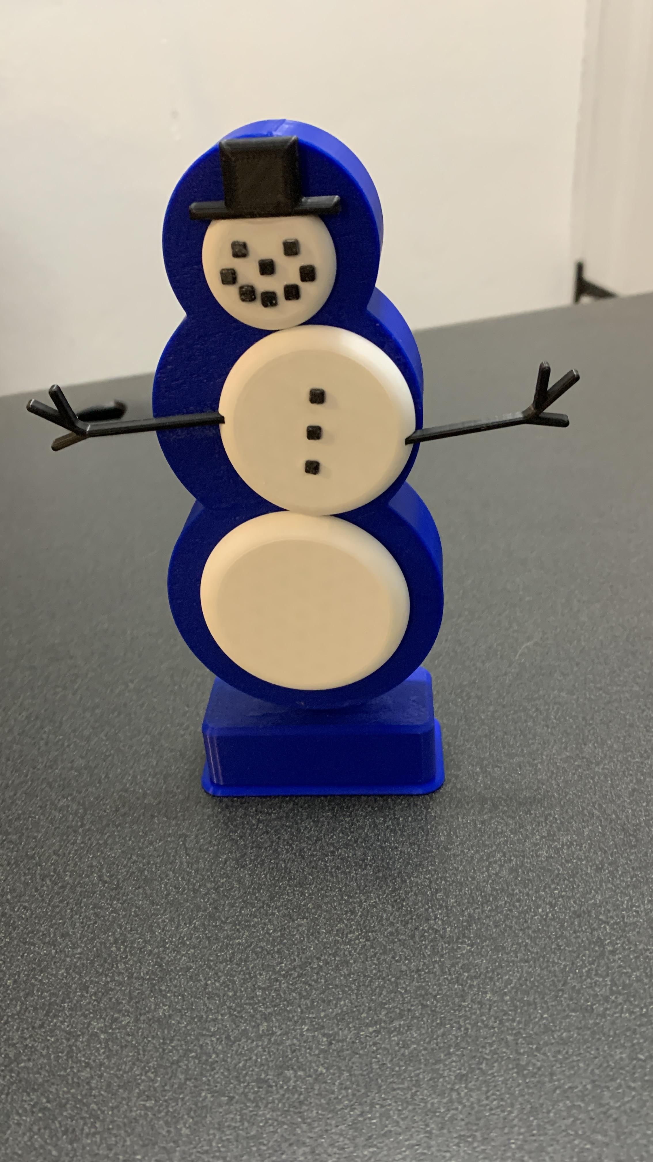 A 3D Printed Dancing Snowman : 4 Steps (with Pictures) - Instructables