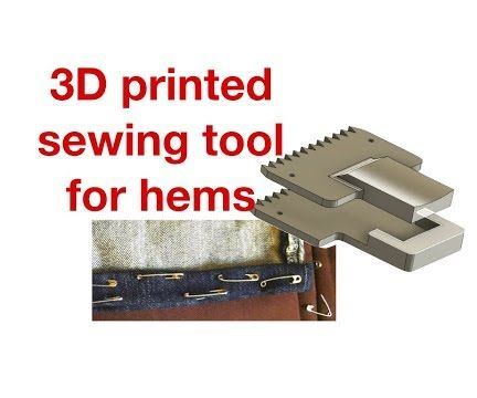 3D Printed Sewing Tool for Hems : 5 Steps - Instructables