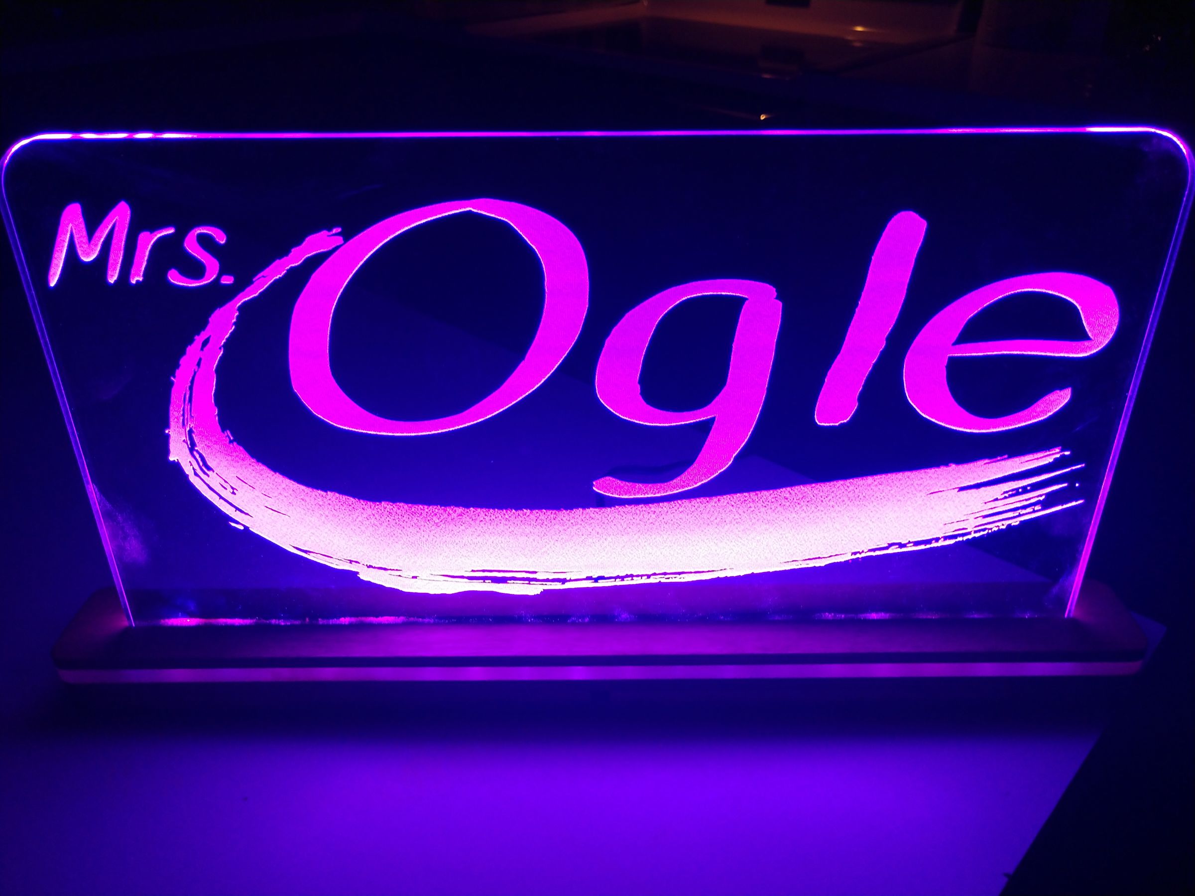 Laser Cut Edge Lit Acrylic With Base : 13 Steps (with Pictures ...