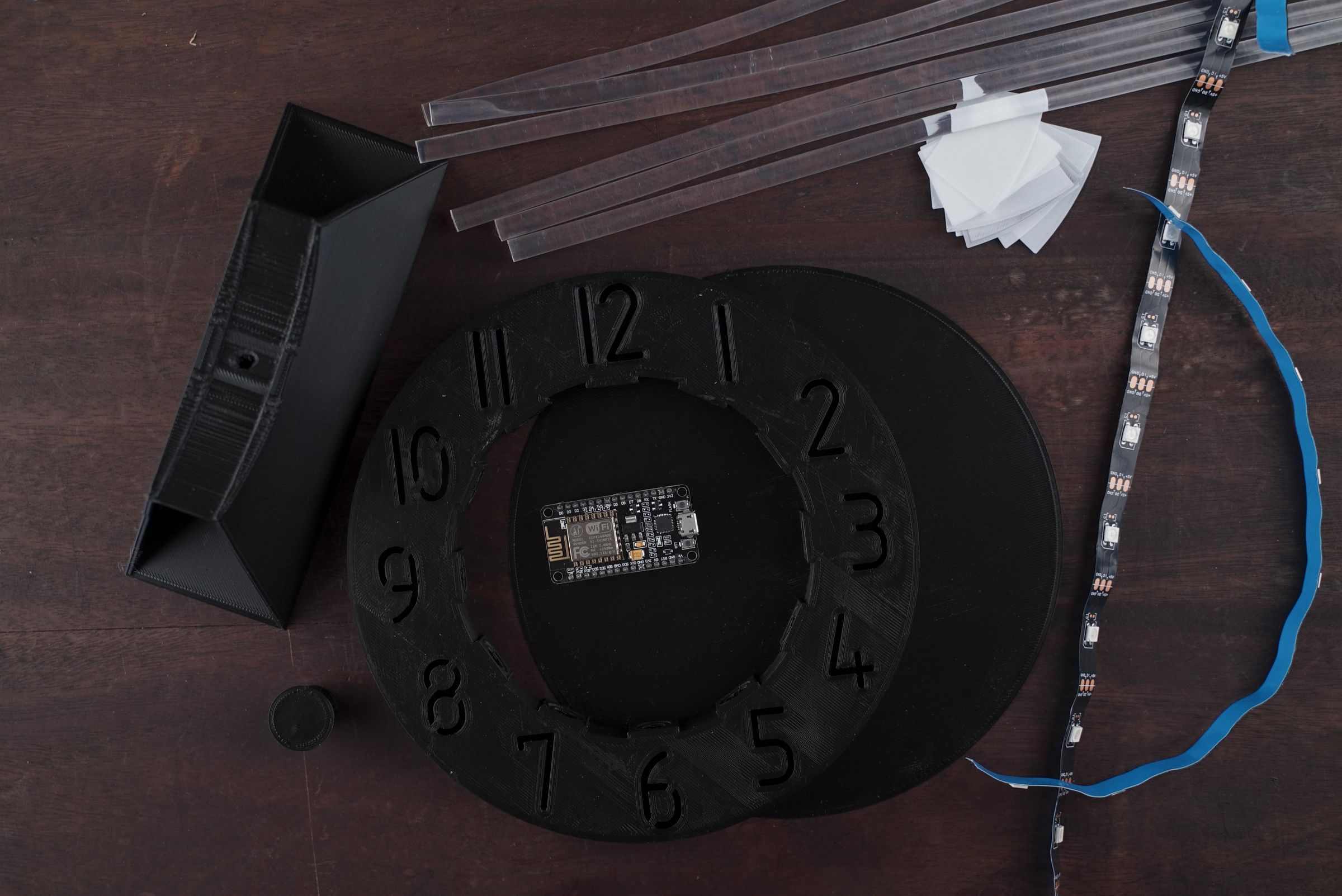 Functional Hollow LED Clock : 6 Steps (with Pictures) - Instructables