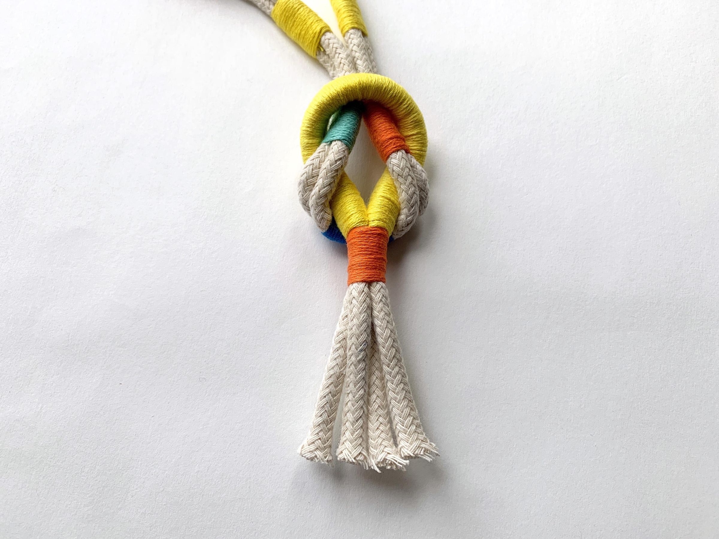 Colorful Rope Macrame Knot Necklace With Tassel : 8 Steps (with ...