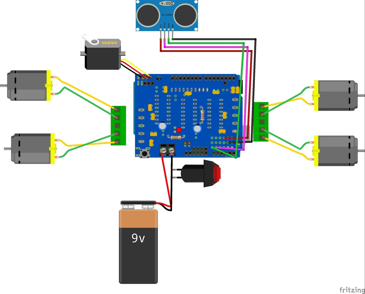 How To Make Obstacle Avoiding Car Using Arduino 6 Steps With Pictures Instructables