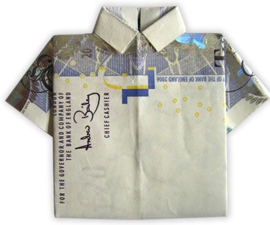 Money Origamy T-shirt : 6 Steps (with Pictures) - Instructables