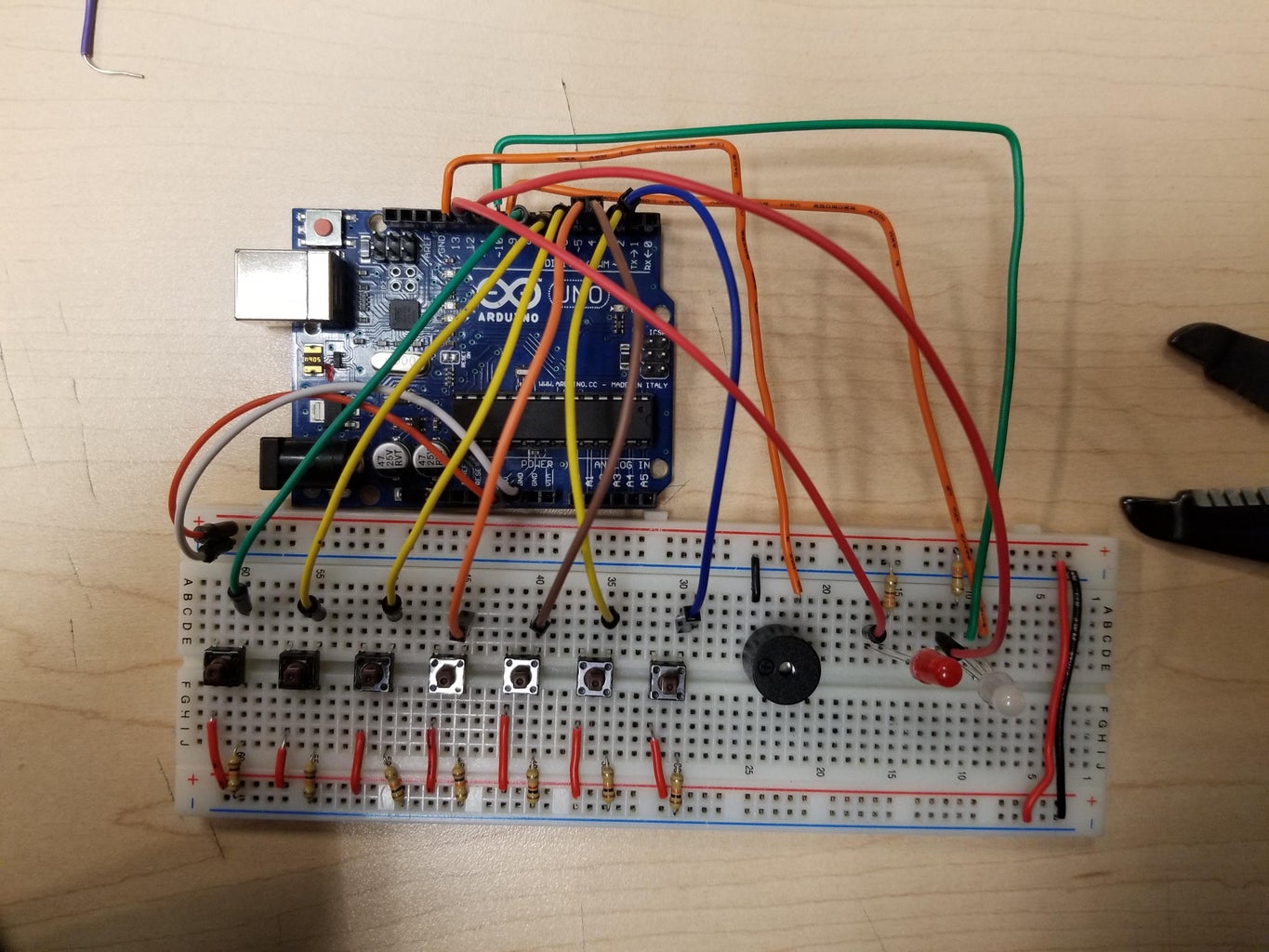 Arduino Piano 6 Steps Instructables