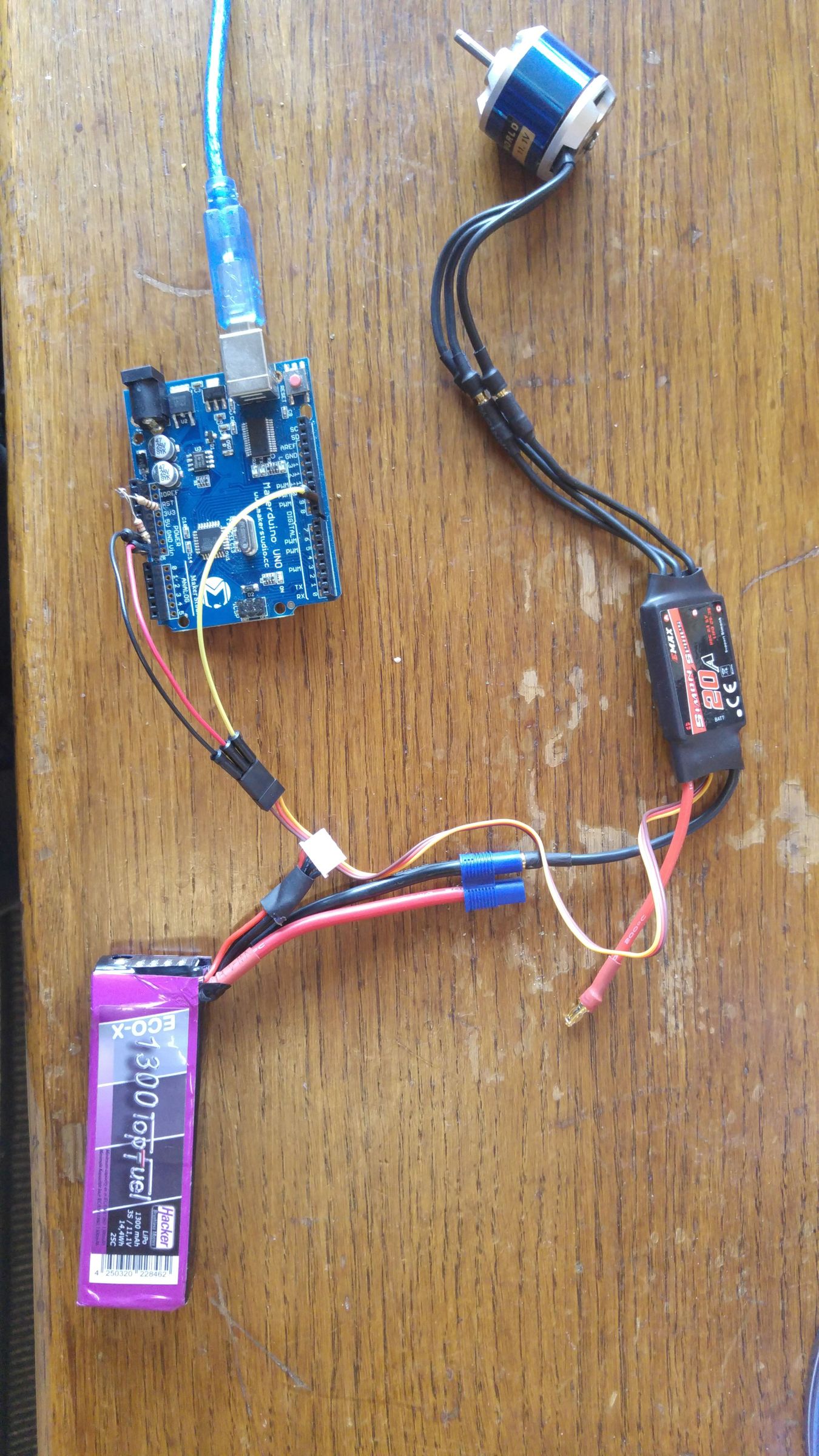 Programming Brushless Motor ESC Without RF Transmitter : 3 Steps ...