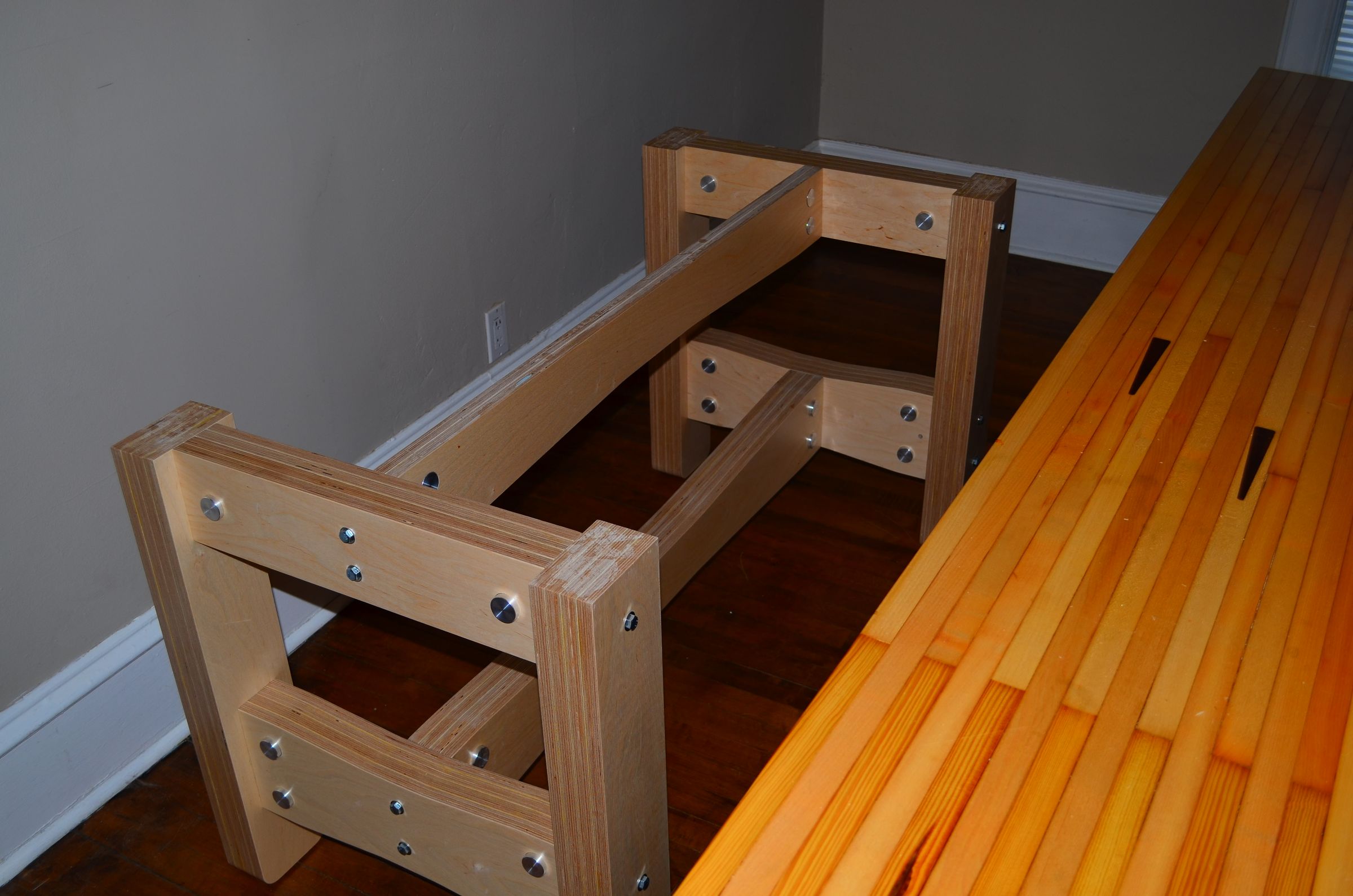 Reclaimed Bowling Lane Table : 5 Steps (with Pictures) - Instructables