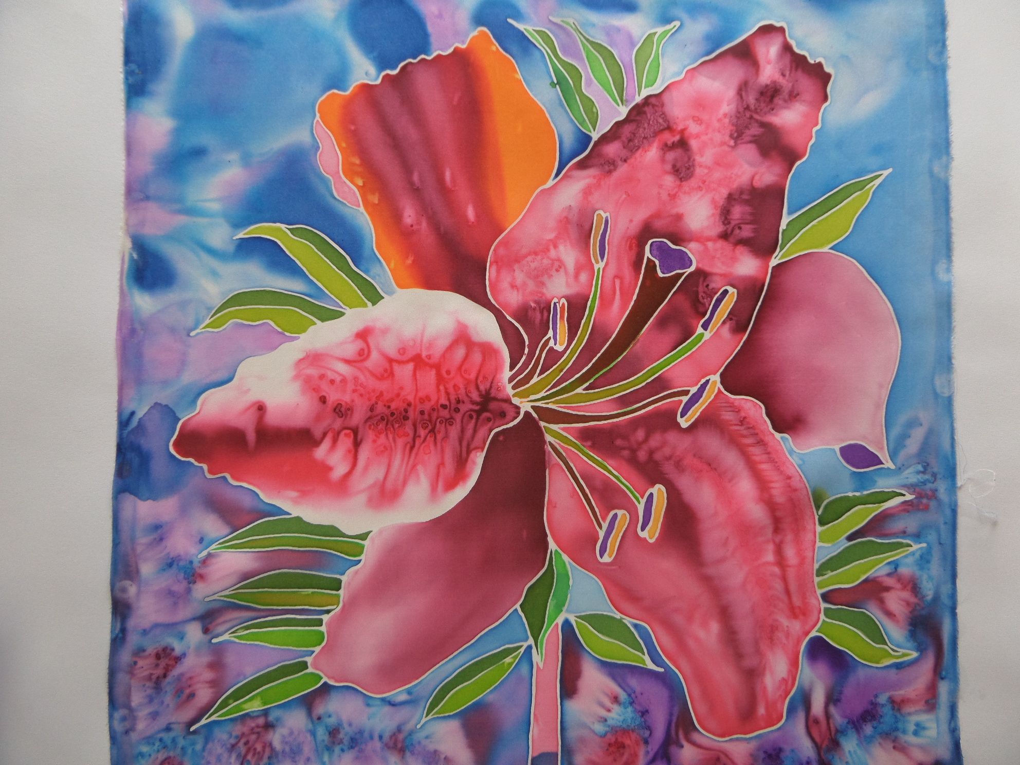 'Rainbow Lily' Silk Painting : 11 Steps (with Pictures) - Instructables