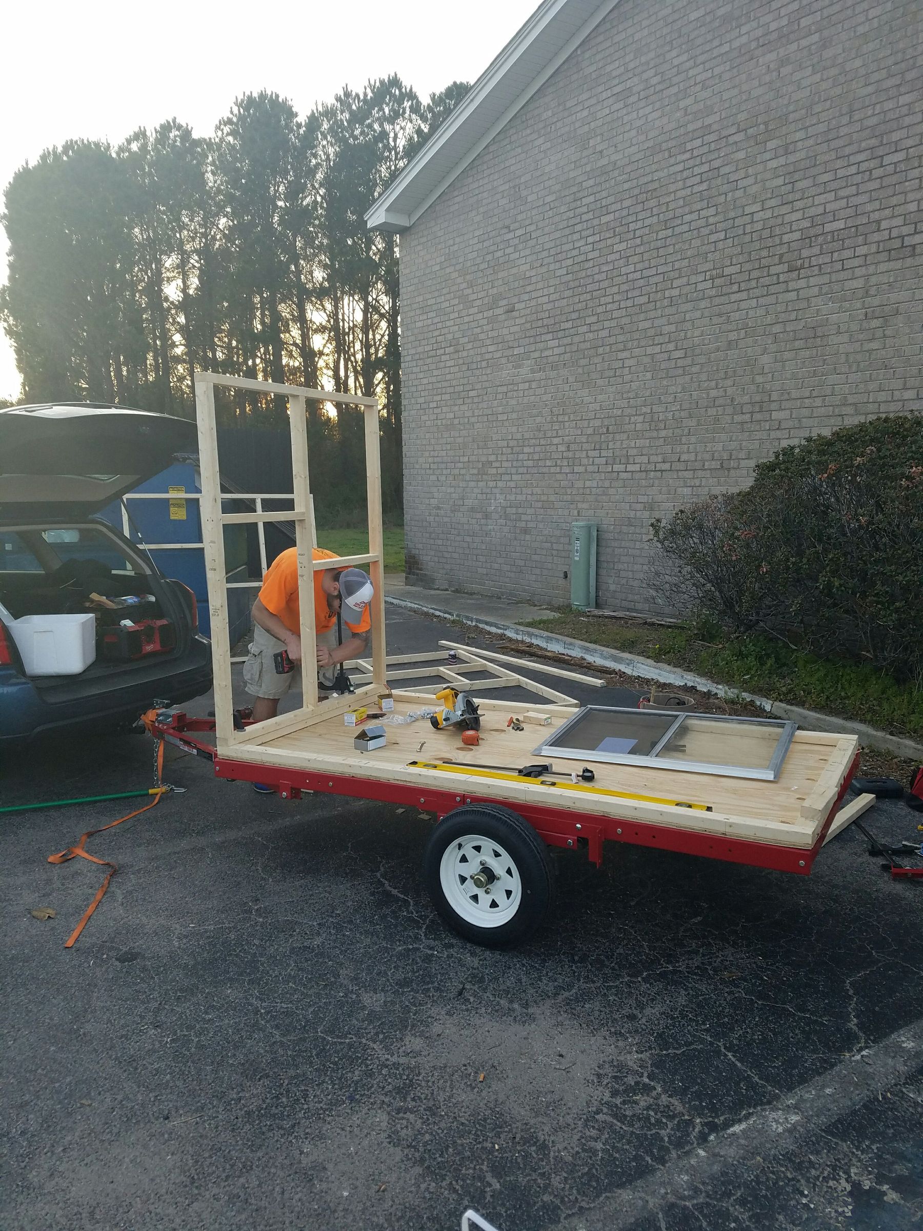 DIY 4X8 Micro-Tiny House Camper on Harbor Freight Trailer : 17 Steps ...