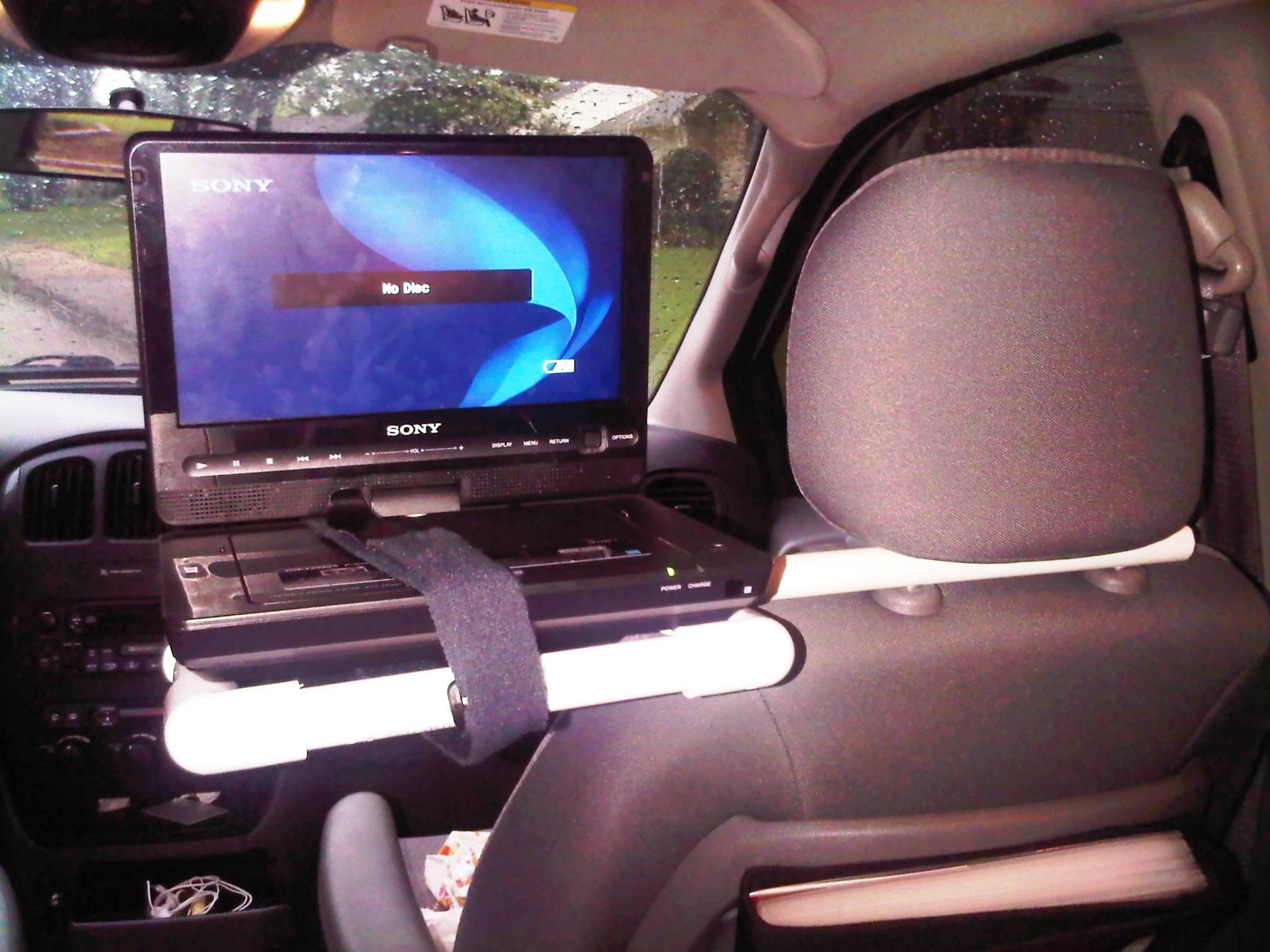 Portable DVD Player Car Mount : 3 Steps - Instructables