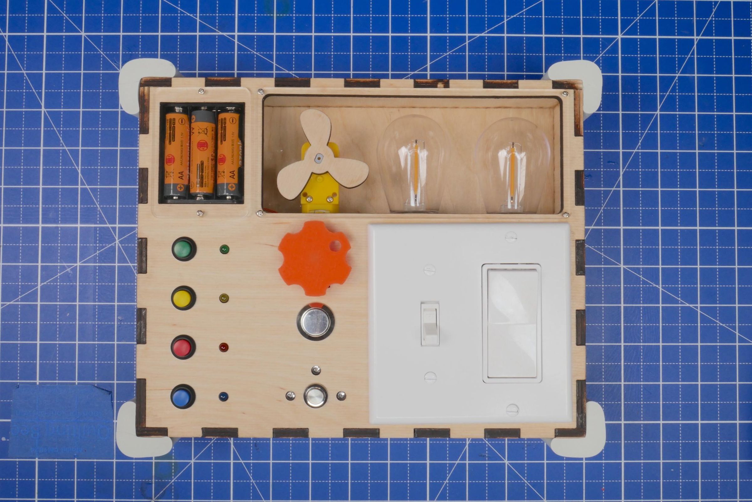 Busy Button Box - Montessori-style Electronic Board Toy for Toddlers ...