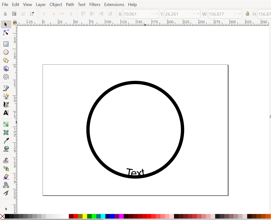 Inkscape: How to Make Text Follow a Circular Line ? ( ~ 9 Skills ) : 5 ...