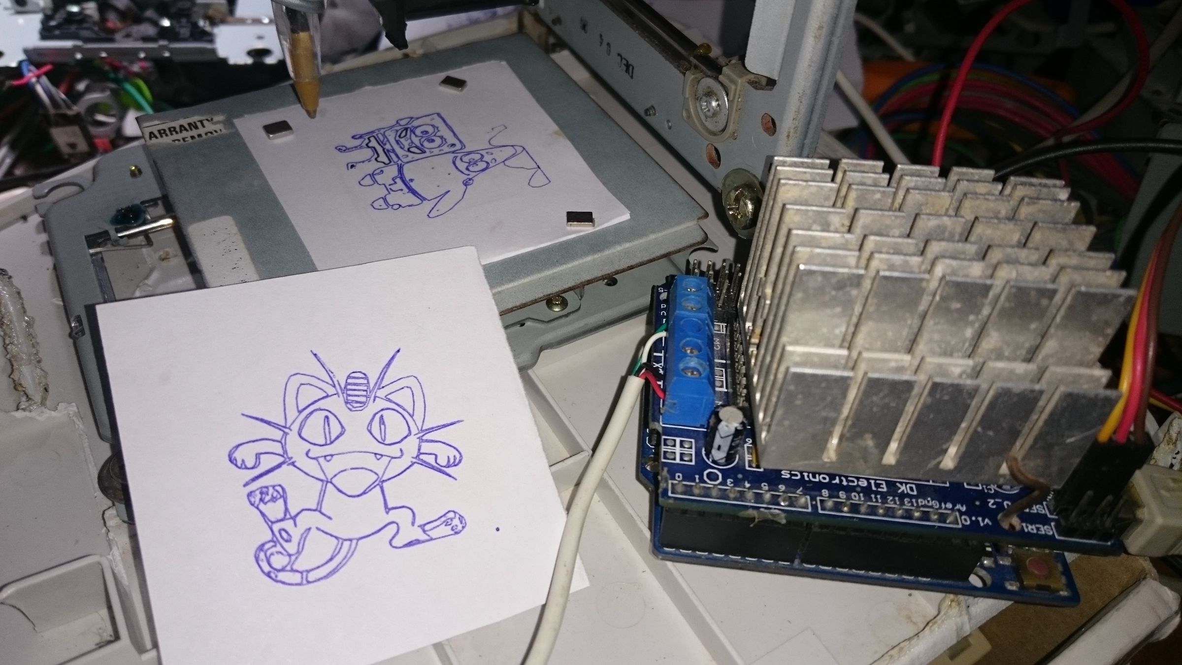 Mini CNC Machine Arduino Based & Adafruit Driver Motor L293D V1 & 2 ...