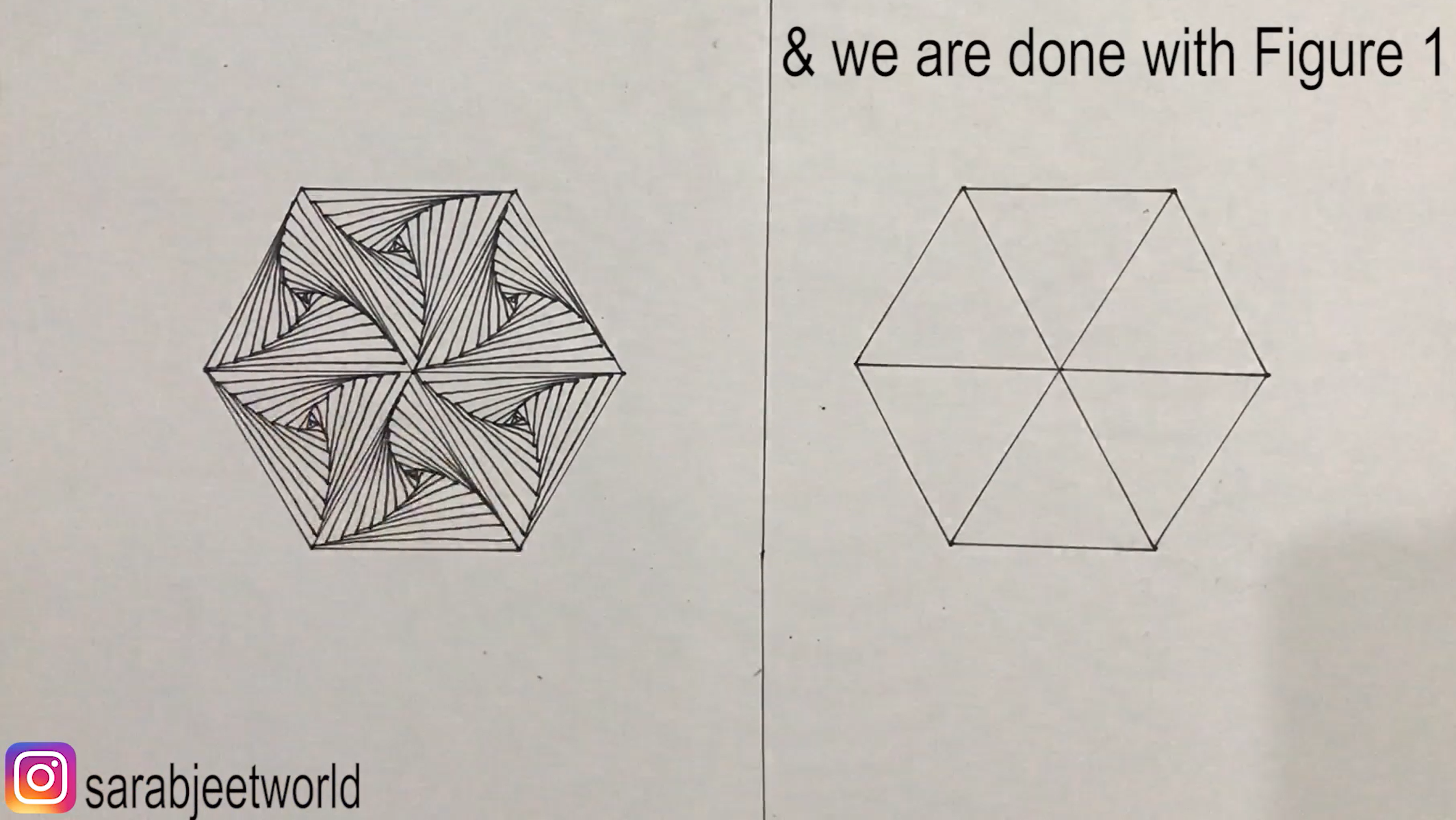 How to Draw the Best Zentangle Paradox Geometric Design for Beginners ...