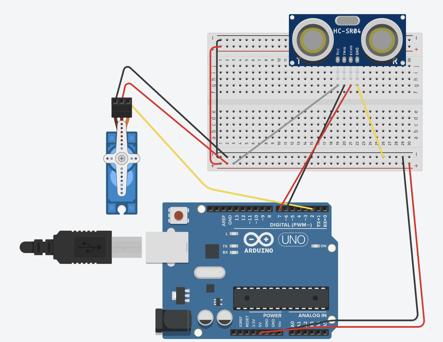 Arduino Ultrasonic Sensor Light Switcher : 6 Steps - Instructables