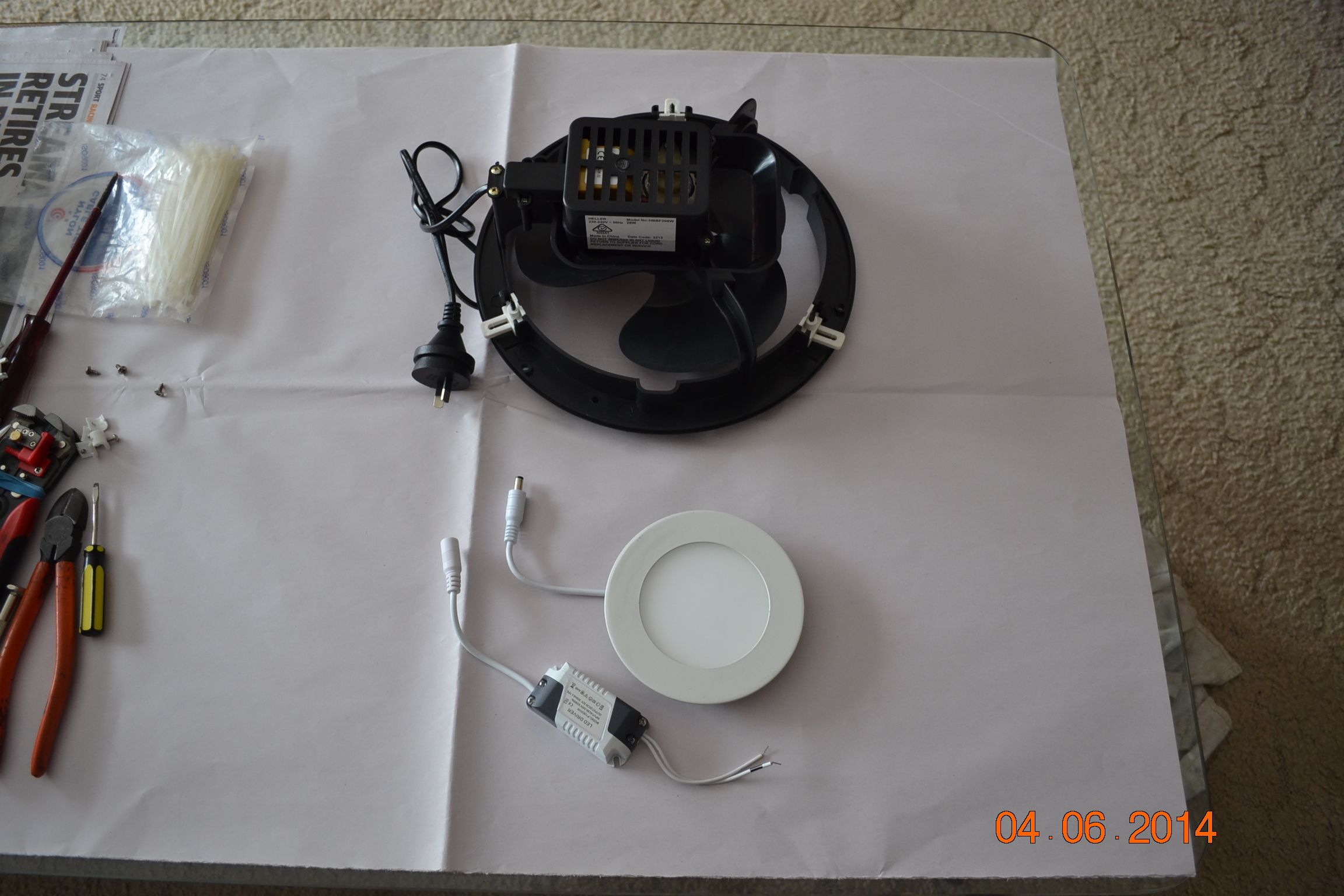 Exhaust Fan/ LED Light Combo : 4 Steps - Instructables