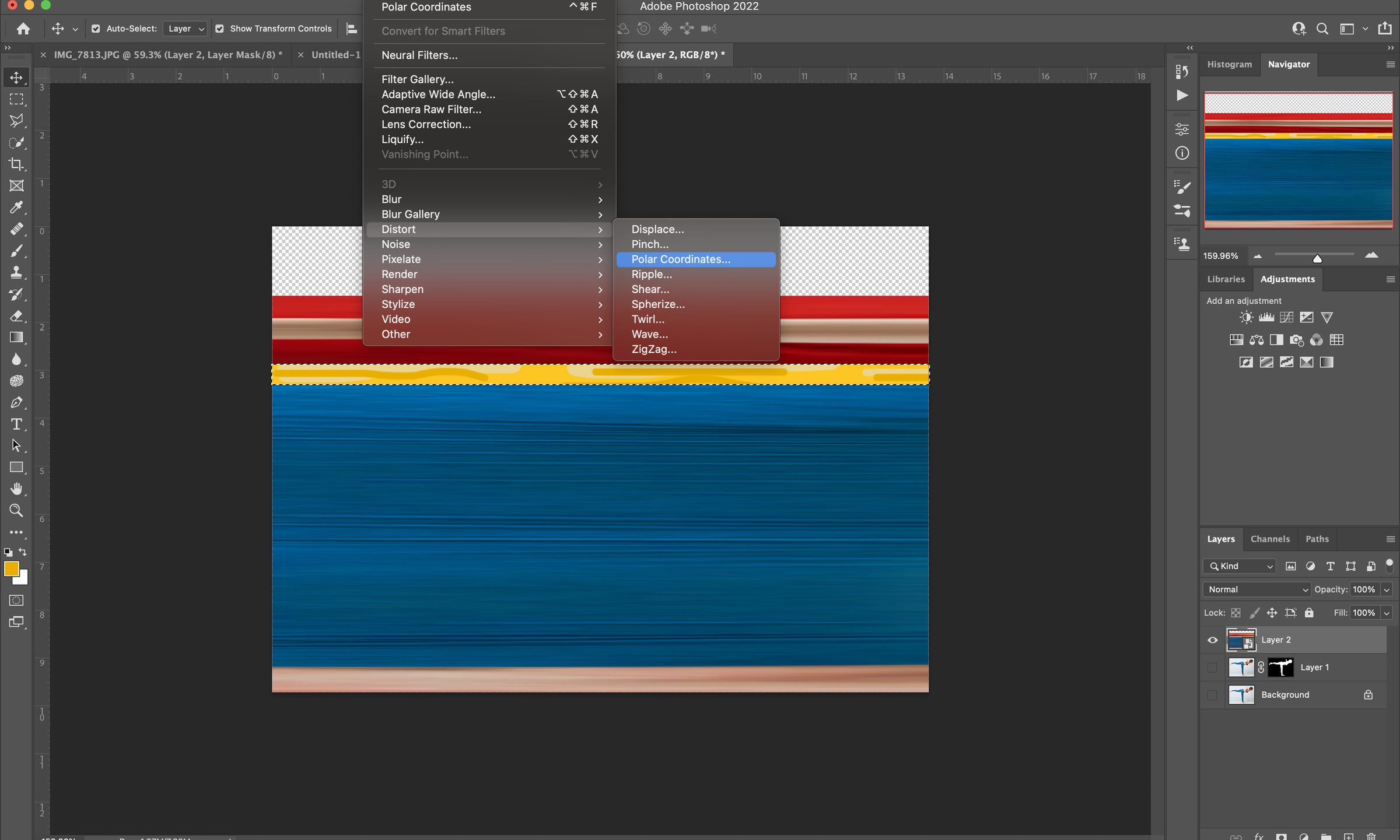Circular Pixel Stretch Effect Photoshop Project : 10 Steps (with ...