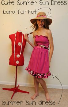 How to Sew a Cute Summer Sun Dress and Make Your Own Clothes : 15 Steps ...