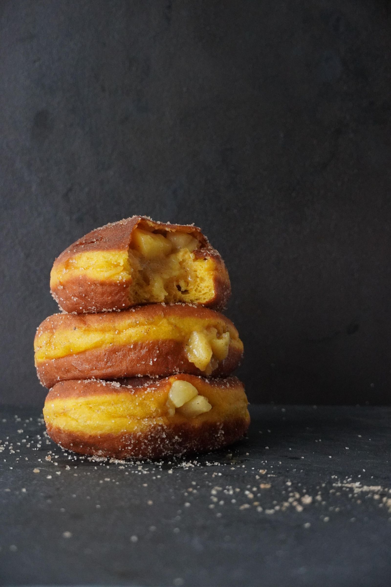 Pumpkin Dough Donuts With Apple Pie Filling : 10 Steps (with Pictures ...